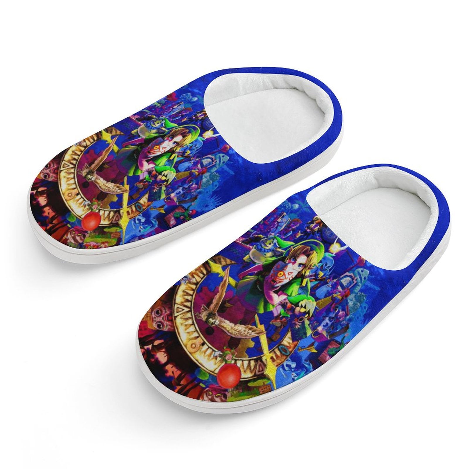 Kids The Legend of Zelda Slippers Anti-slip Fluffy Fuzzy House Slippers ...