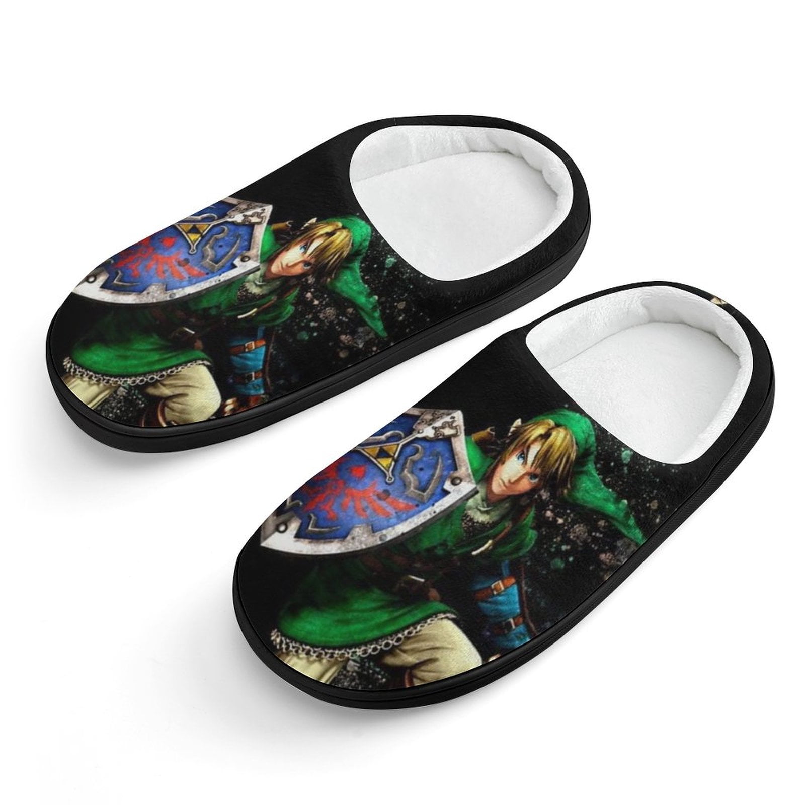 Kids The Legend of Zelda Slippers Anti-slip Fluffy Fuzzy House Slippers ...