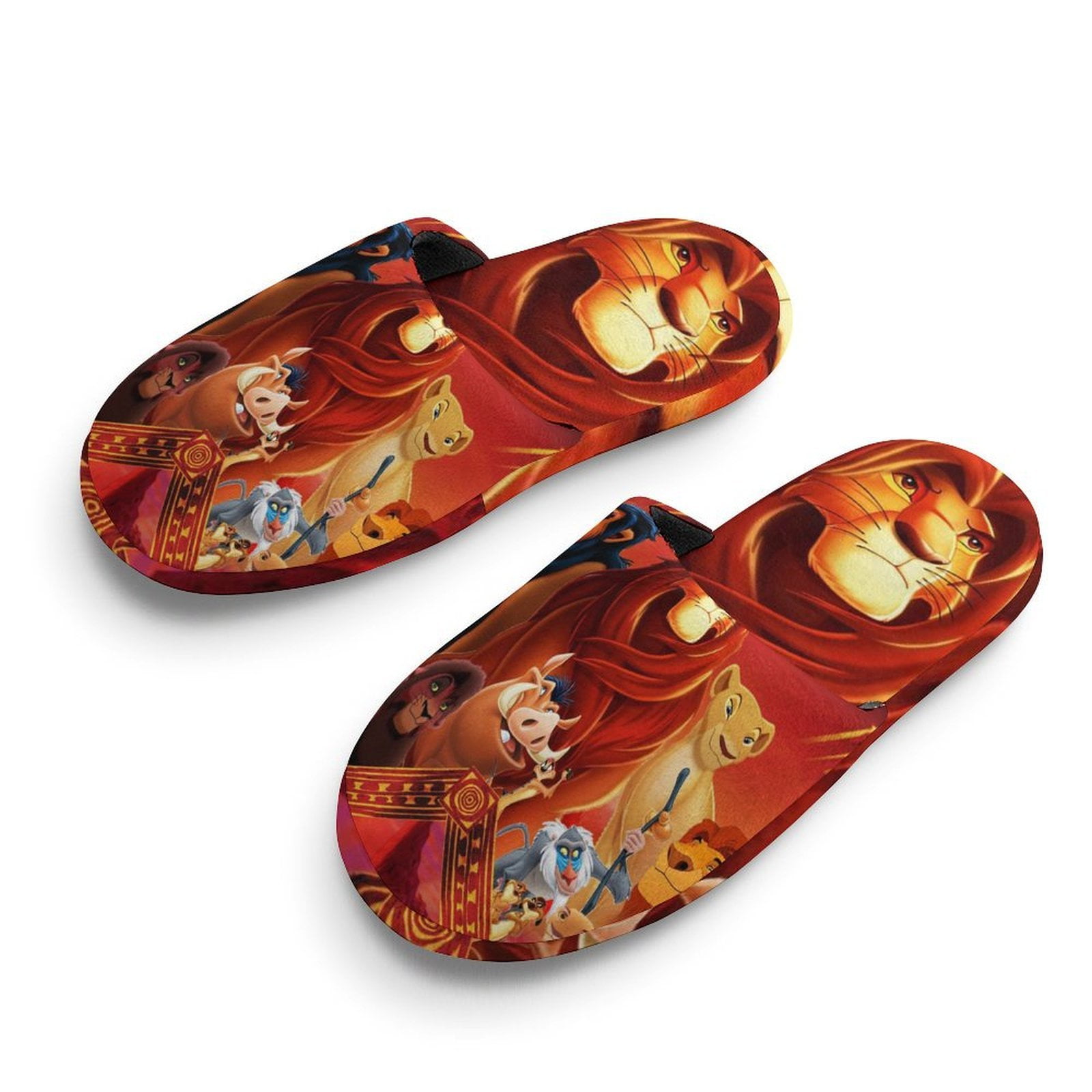 Kids The Lion King Slippers Boys Girls Non-Slip Fuzzy House Slippers ...
