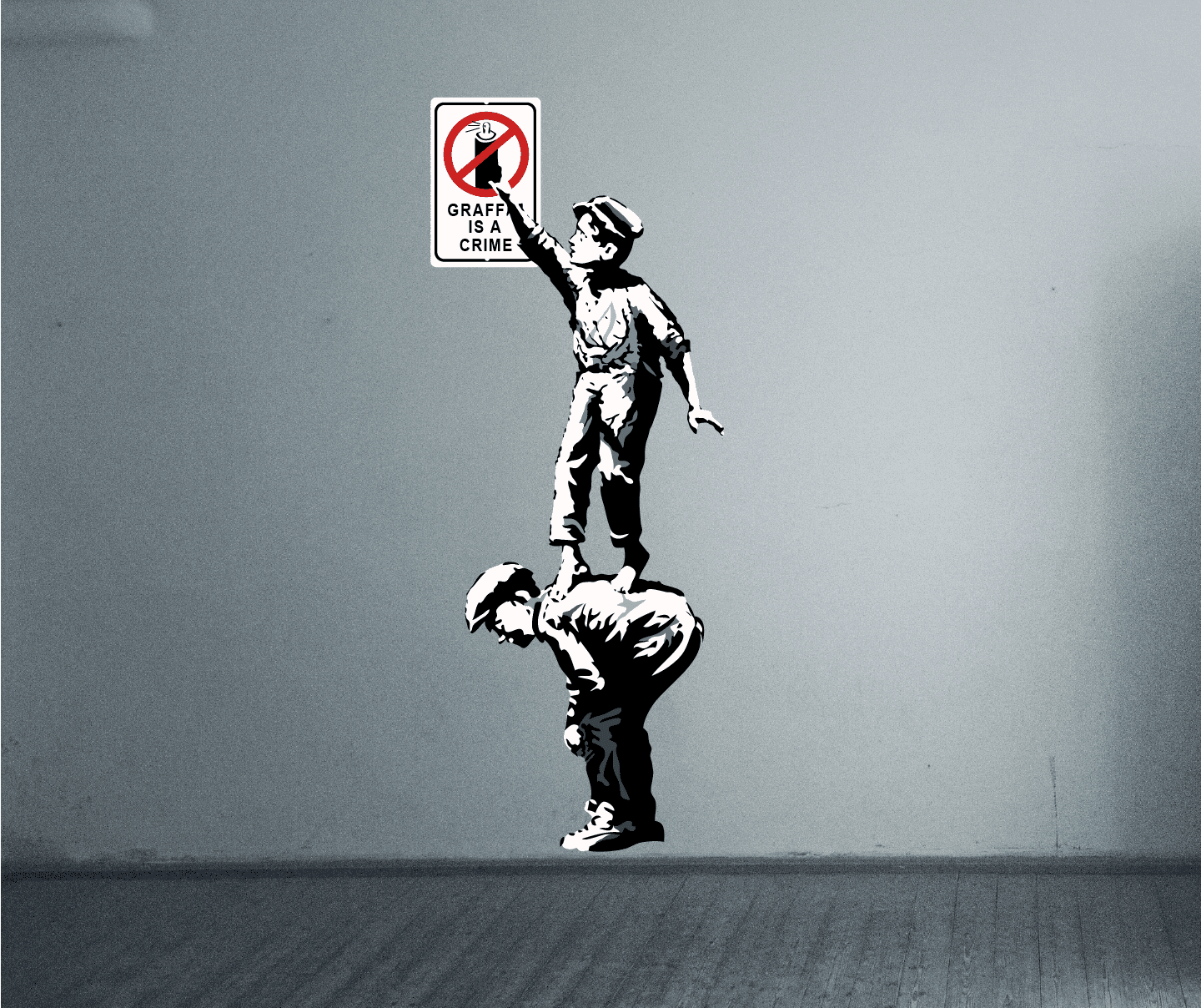 Kids These Days Insist On Doing What Is Wrong Themed Banksy Street ...