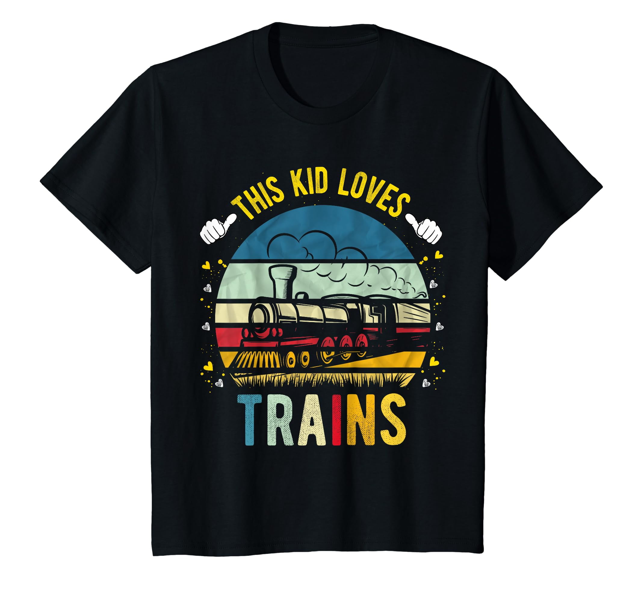 Kids This Kid Loves Trains Boys and Girls Train T-Shirt - Walmart.com