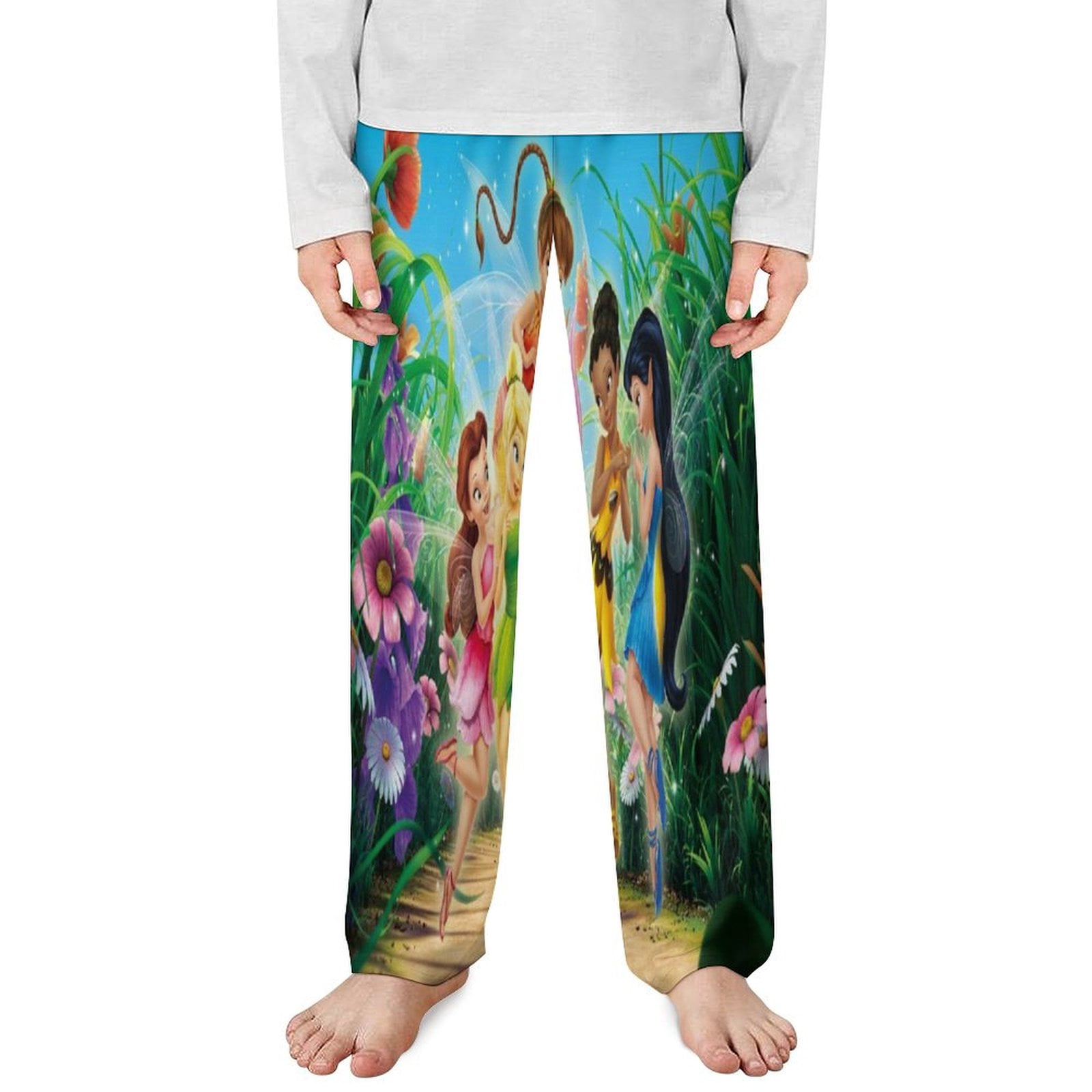 Kids Tinker Bel Pajamas Pant Comfortable Drawstring Lounge Pajama Pants ...