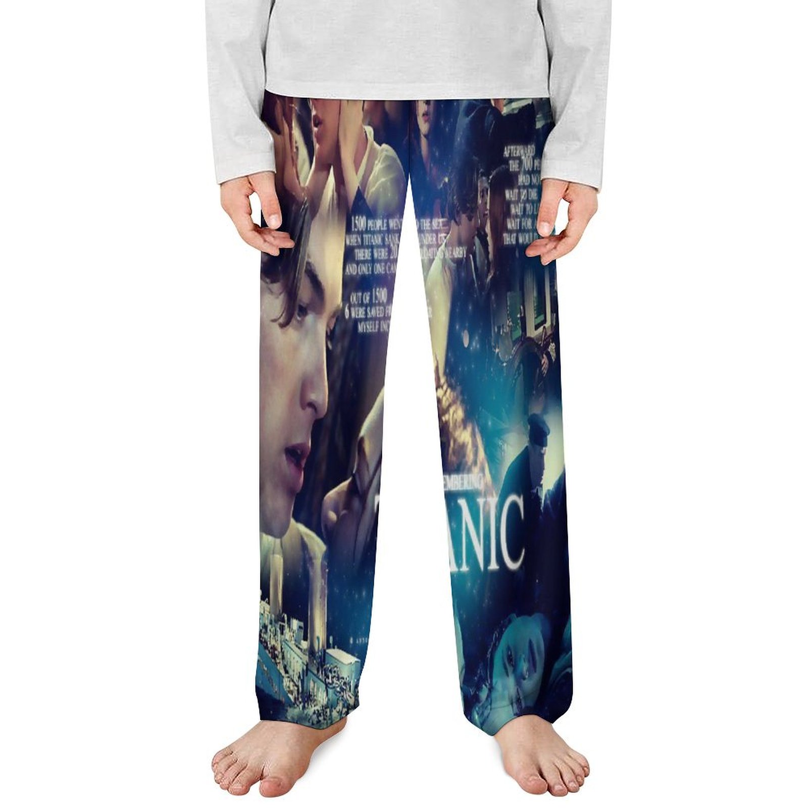 Kids Titanic Pajama Pants Cartoon Long Pj Pants Cute Elastic Waist ...