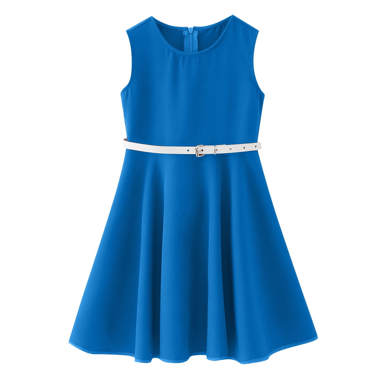 Kids Toddler Baby Girls Spring Summer Print Ruffle Sleeveless Belt ...