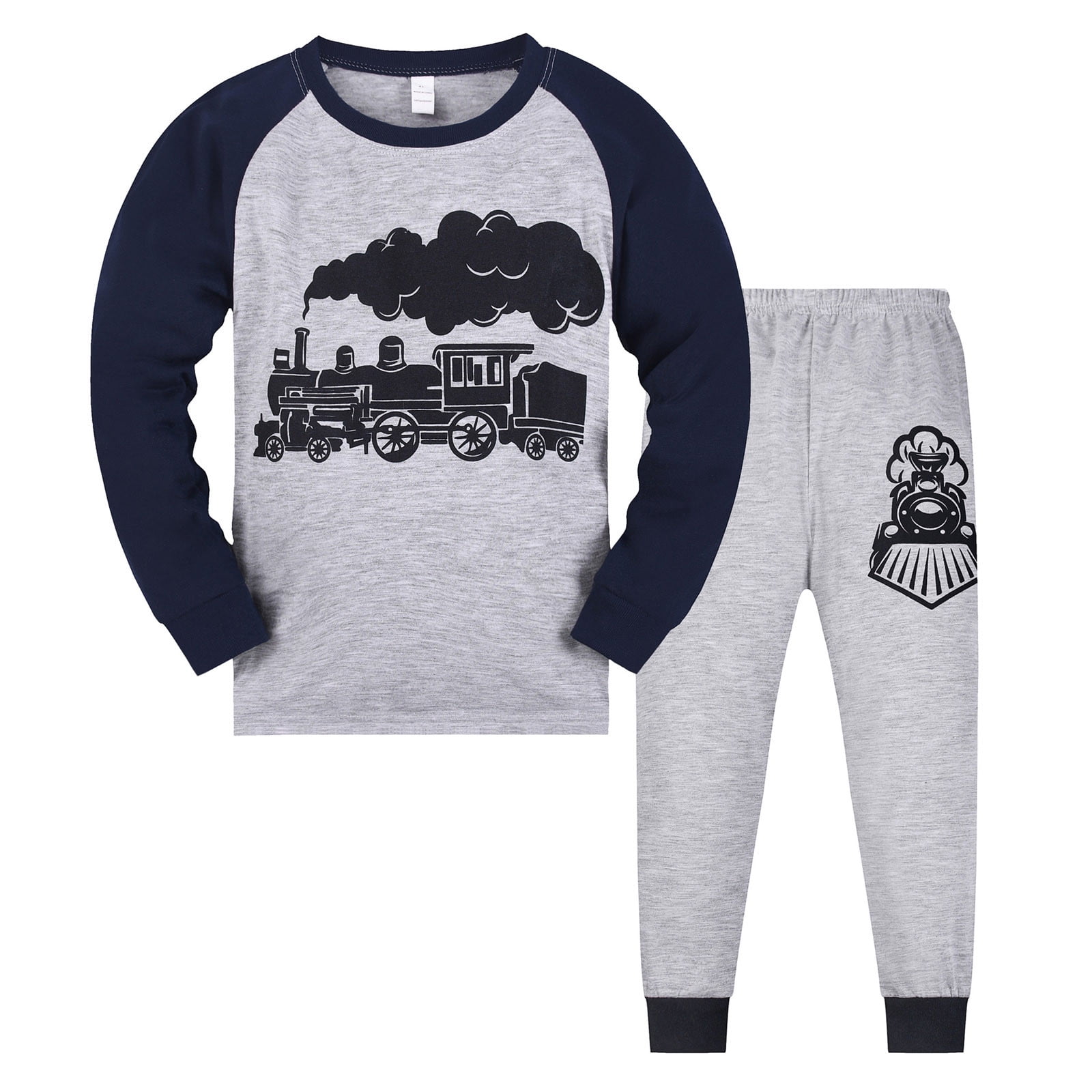 Kids Toddler Boy 2 Piece Pajama Set Sleepwear Pjs Long Sleeve Cartoon Dinosaur Print Fall And ...