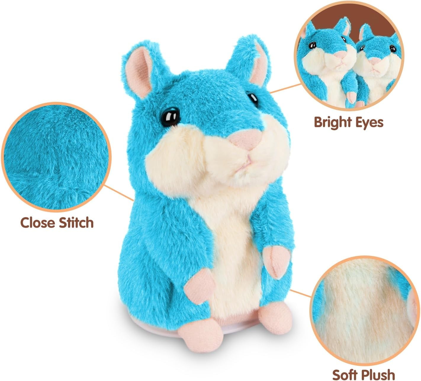 Kids Toddler Toys for Ages 2-4, Talking Hamster Repeats What You Say ...