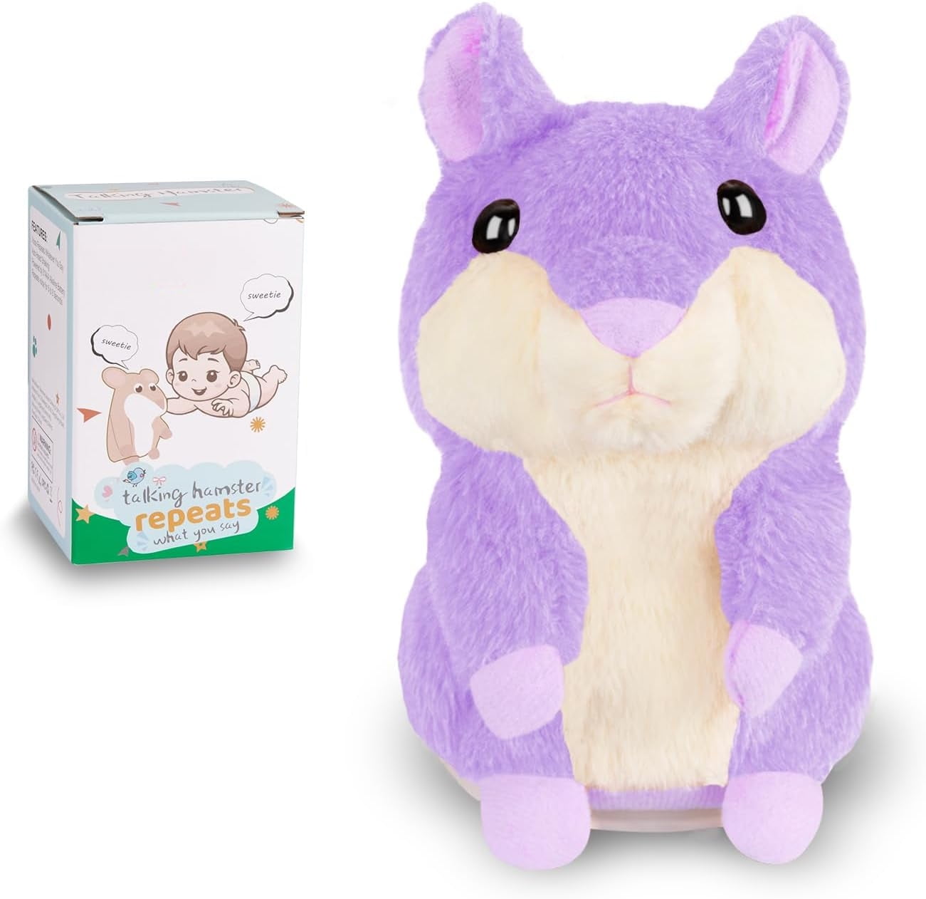 Kids Toddler Toys for Ages 2-4, Talking Hamster Repeats What You Say ...