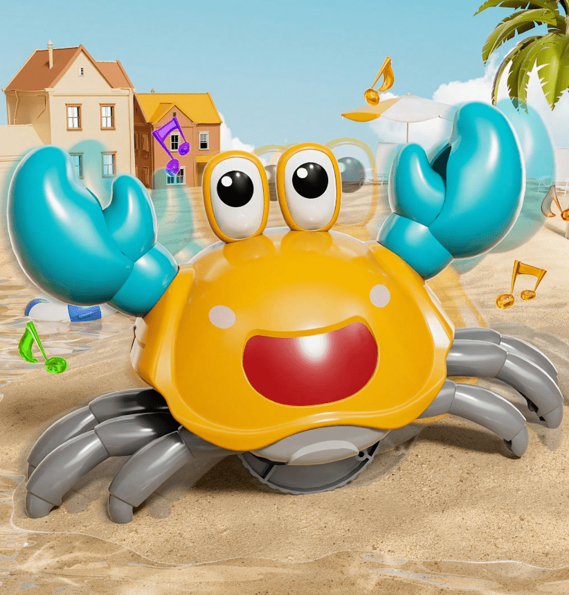 Kids Toddlers Dancing Moving Crawling Crab Toy Musical,Interactive ...