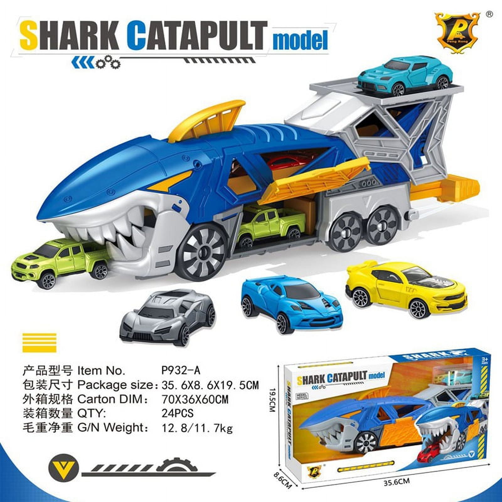 Daxin Kids Toddlers Shark Toys, Shark Truck Birthday Gift with Mini ...