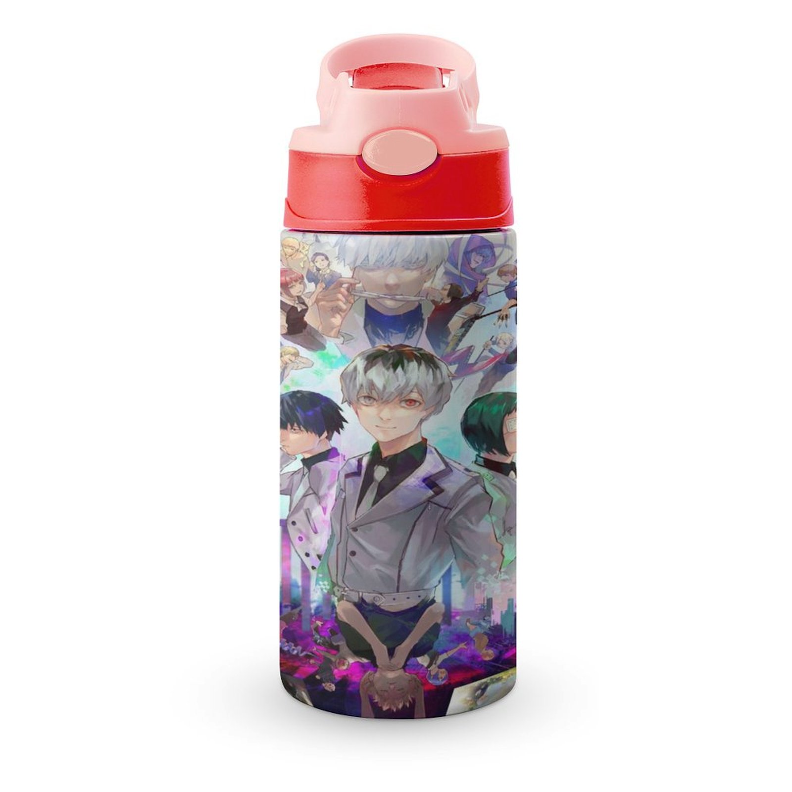 Kids Tokyo Ghoul Water Bottle with Straw Lid Vacuum Insulated Stainless ...