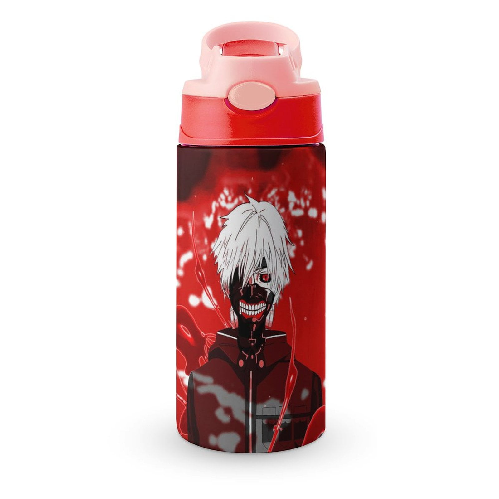 Kids Tokyo Ghoul Water Bottle with Straw Lid Vacuum Insulated Stainless ...