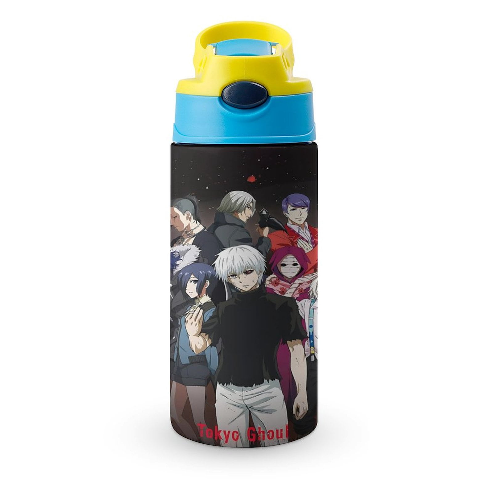 Kids Tokyo Ghoul Water Bottle with Straw Lid Vacuum Insulated Stainless ...