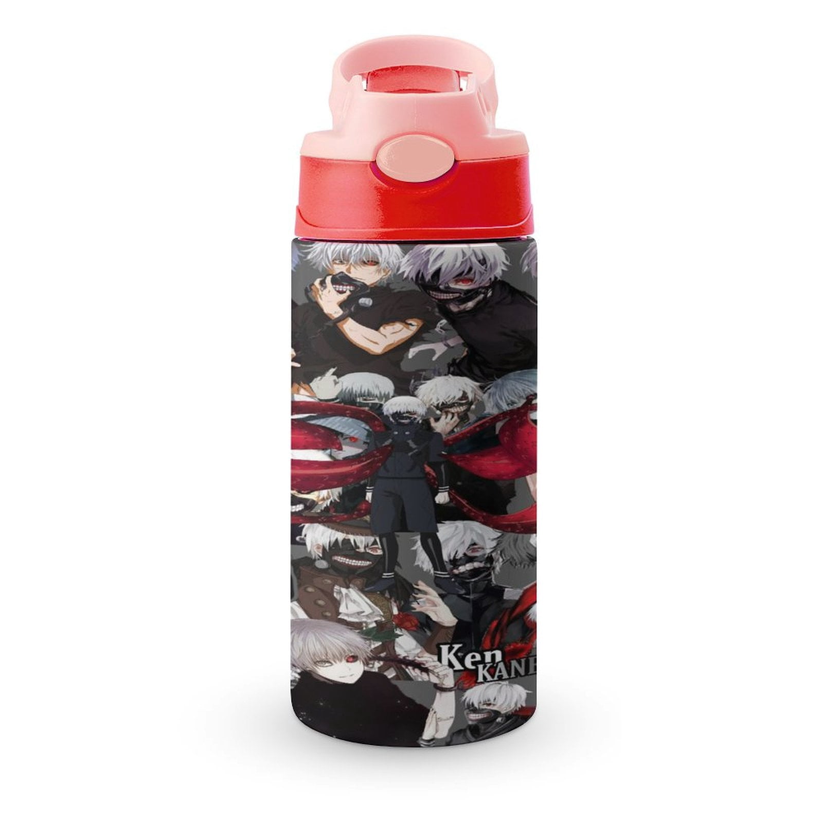 Kids Tokyo Ghoul Water Bottle with Straw Lid Vacuum Insulated Stainless ...