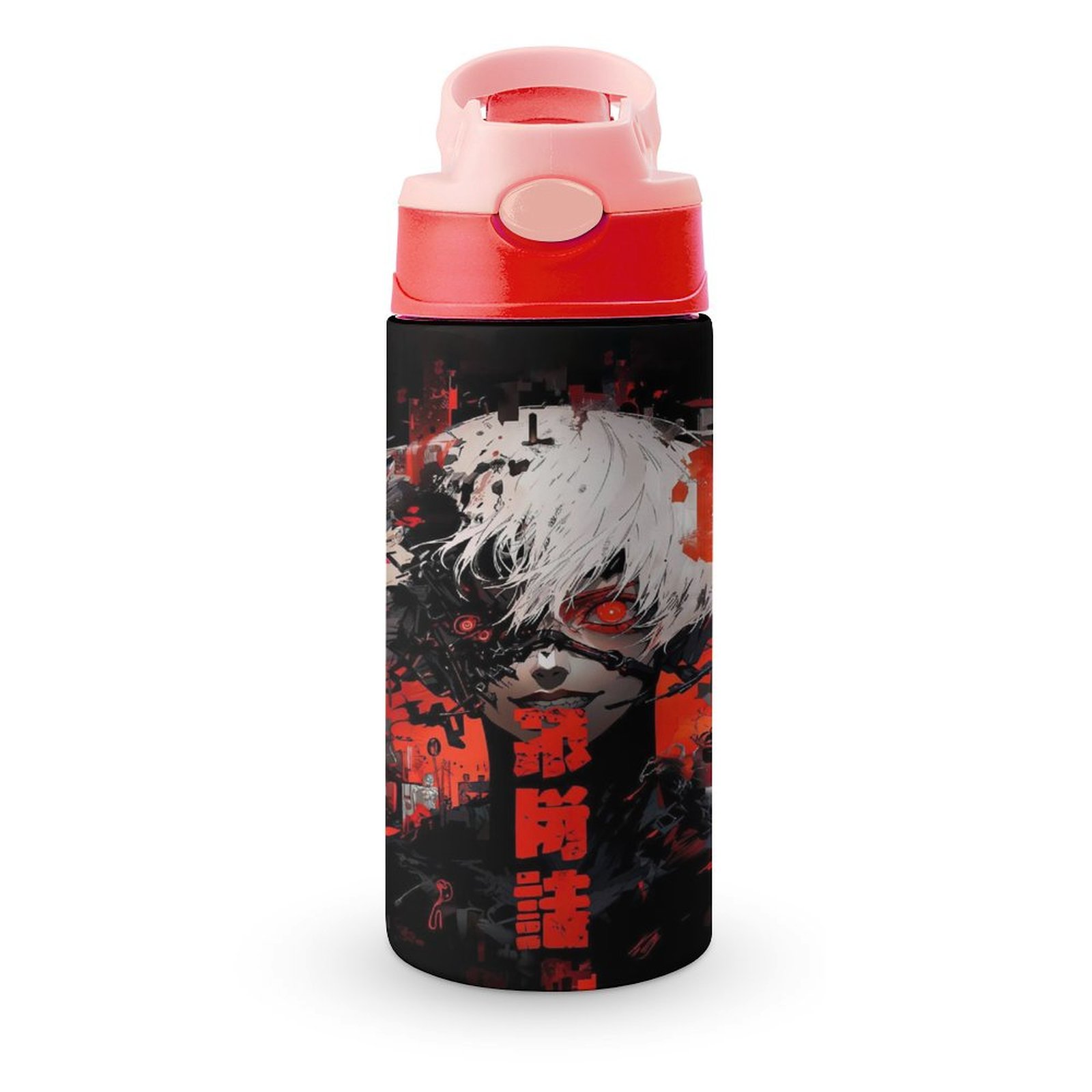 Kids Tokyo Ghoul Water Bottle with Straw Lid Vacuum Insulated Stainless ...