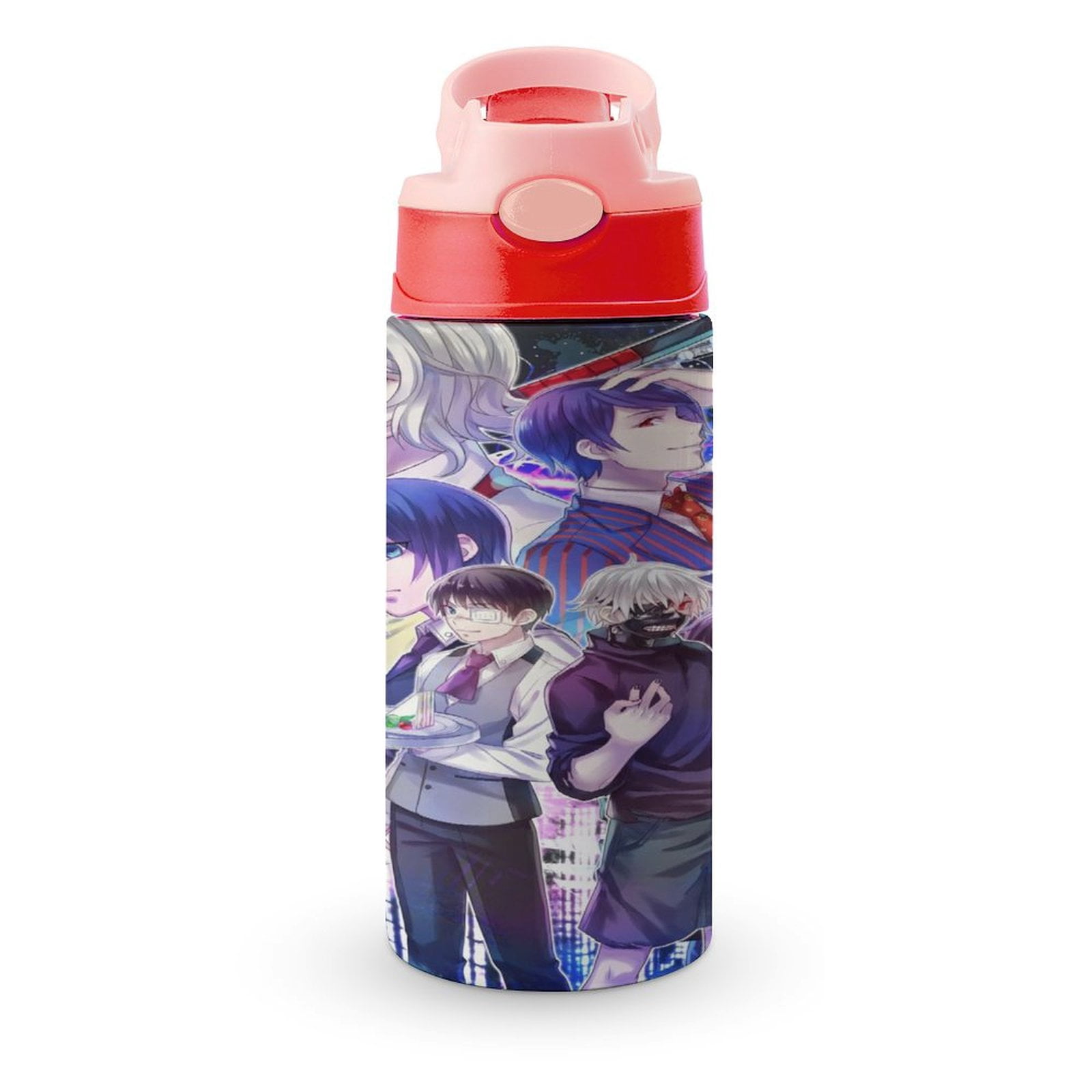 Kids Tokyo Ghoul Water Bottle with Straw Lid Vacuum Insulated Stainless ...