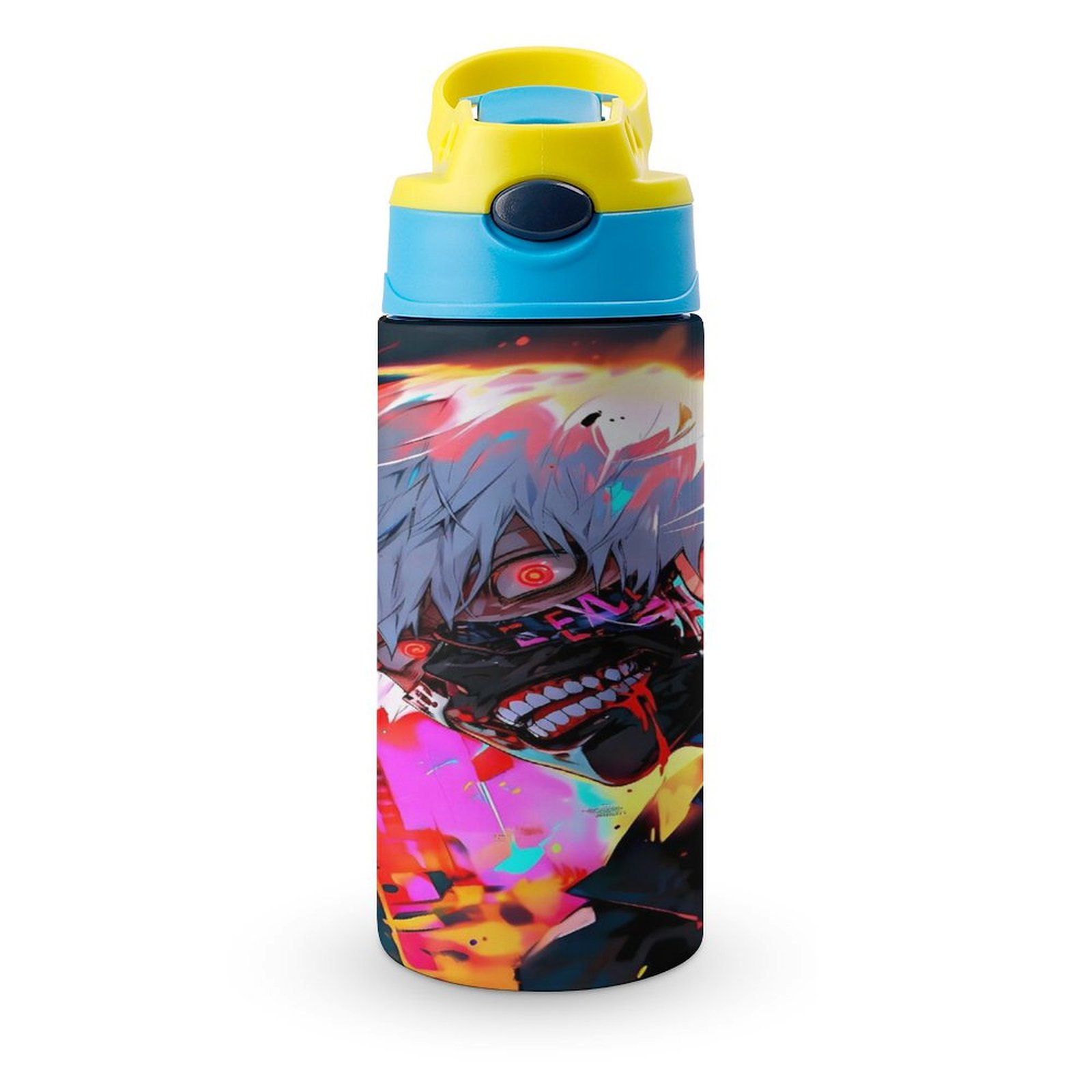 Kids Tokyo Ghoul Water Bottle with Straw Lid Vacuum Insulated Stainless ...