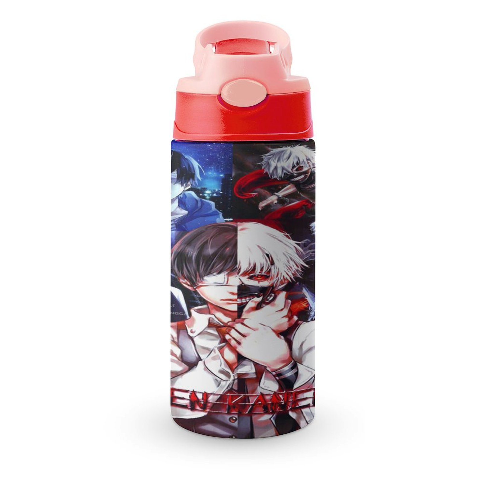 Kids Tokyo Ghoul Water Bottle with Straw Lid Vacuum Insulated Stainless ...