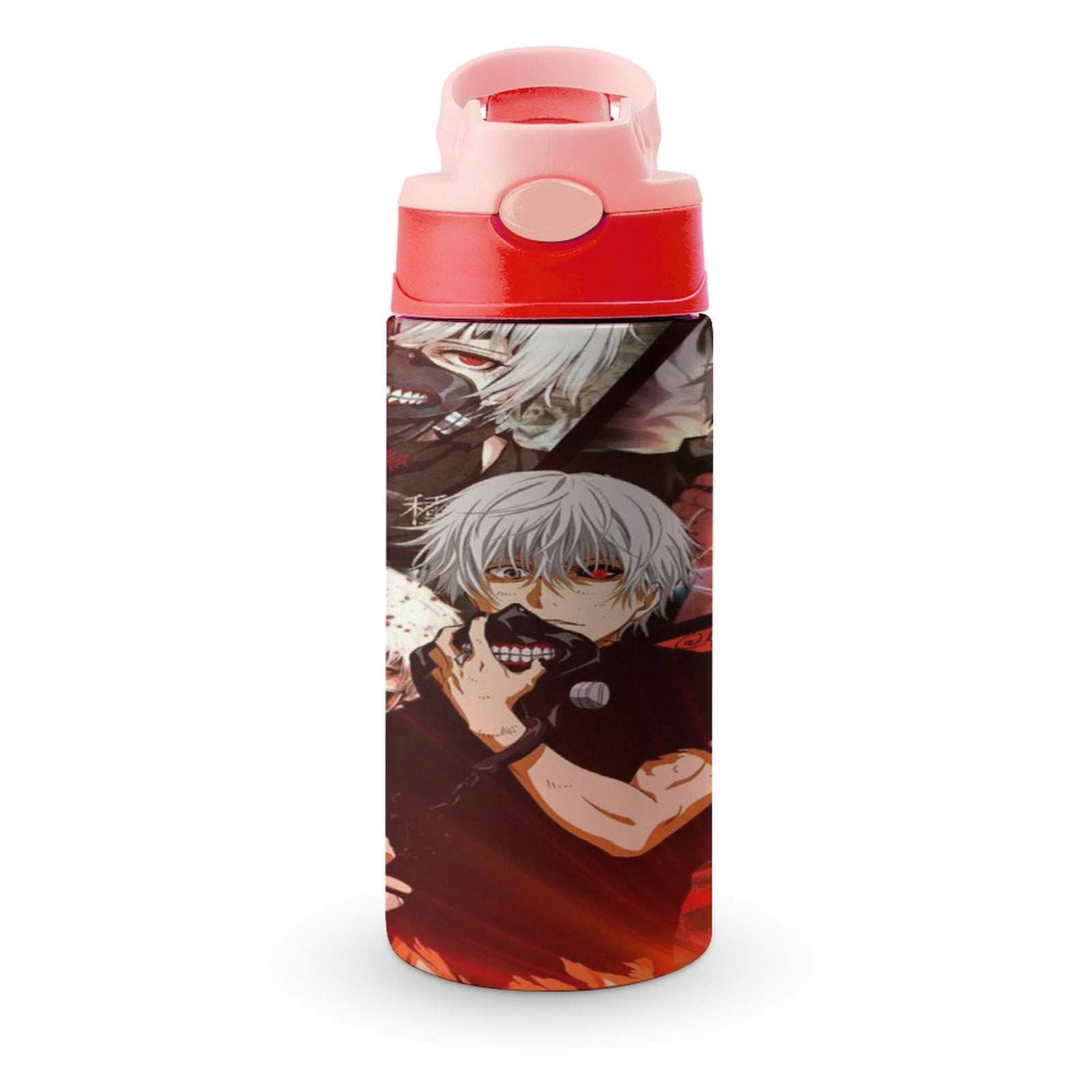 Kids Tokyo Ghoul Water Bottle with Straw Lid Vacuum Insulated Stainless ...