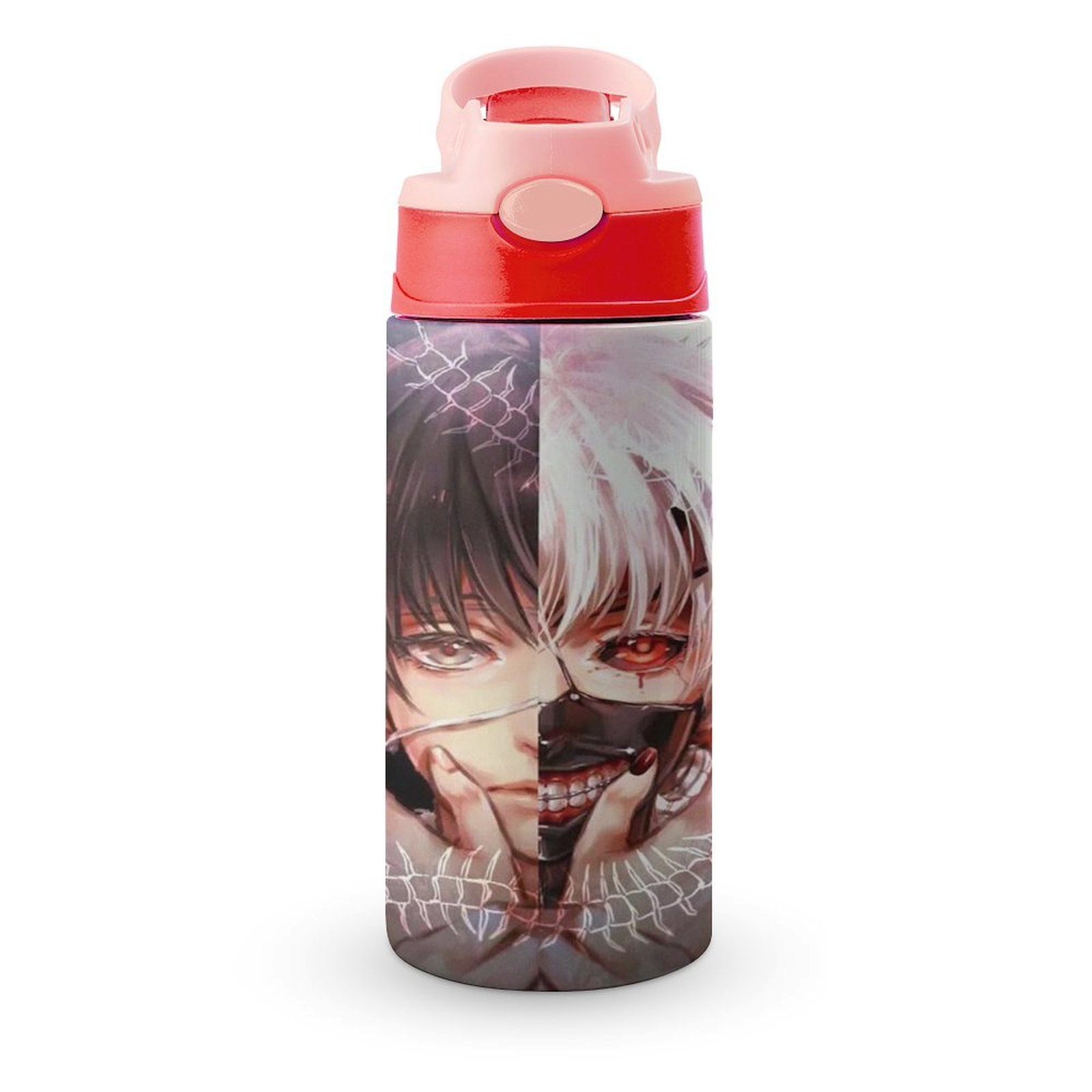 Kids Tokyo Ghoul Water Bottle with Straw Lid Vacuum Insulated Stainless ...