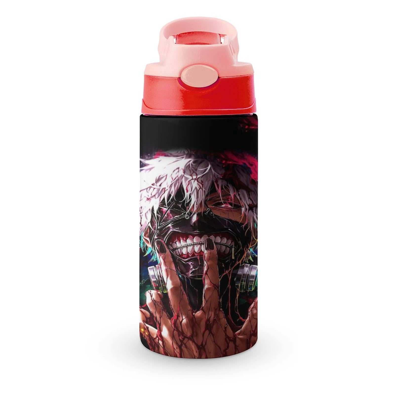 Kids Tokyo Ghoul Water Bottle with Straw Lid Vacuum Insulated Stainless ...