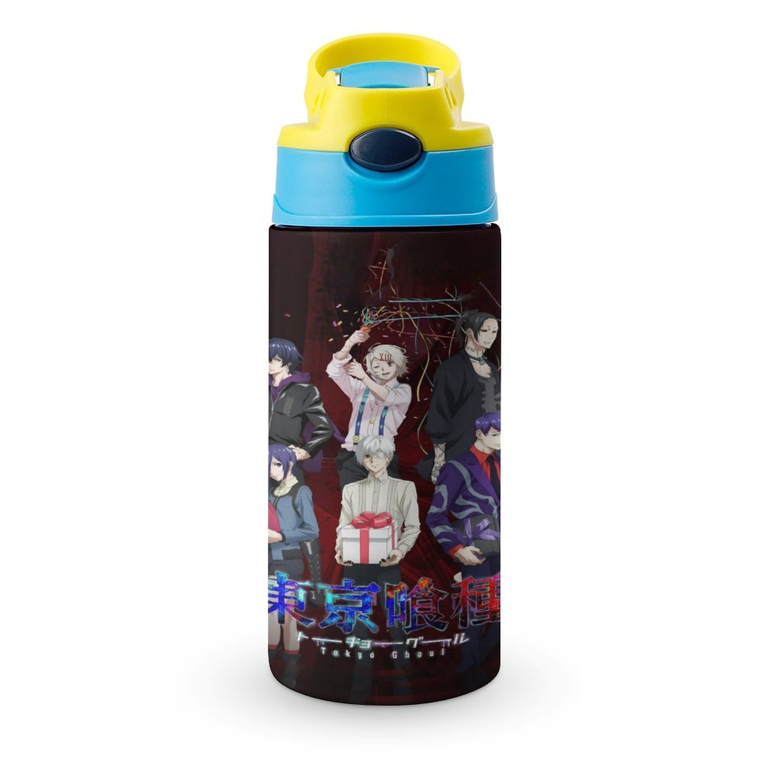 Kids Tokyo Ghoul Water Bottle with Straw Lid Vacuum Insulated Stainless ...