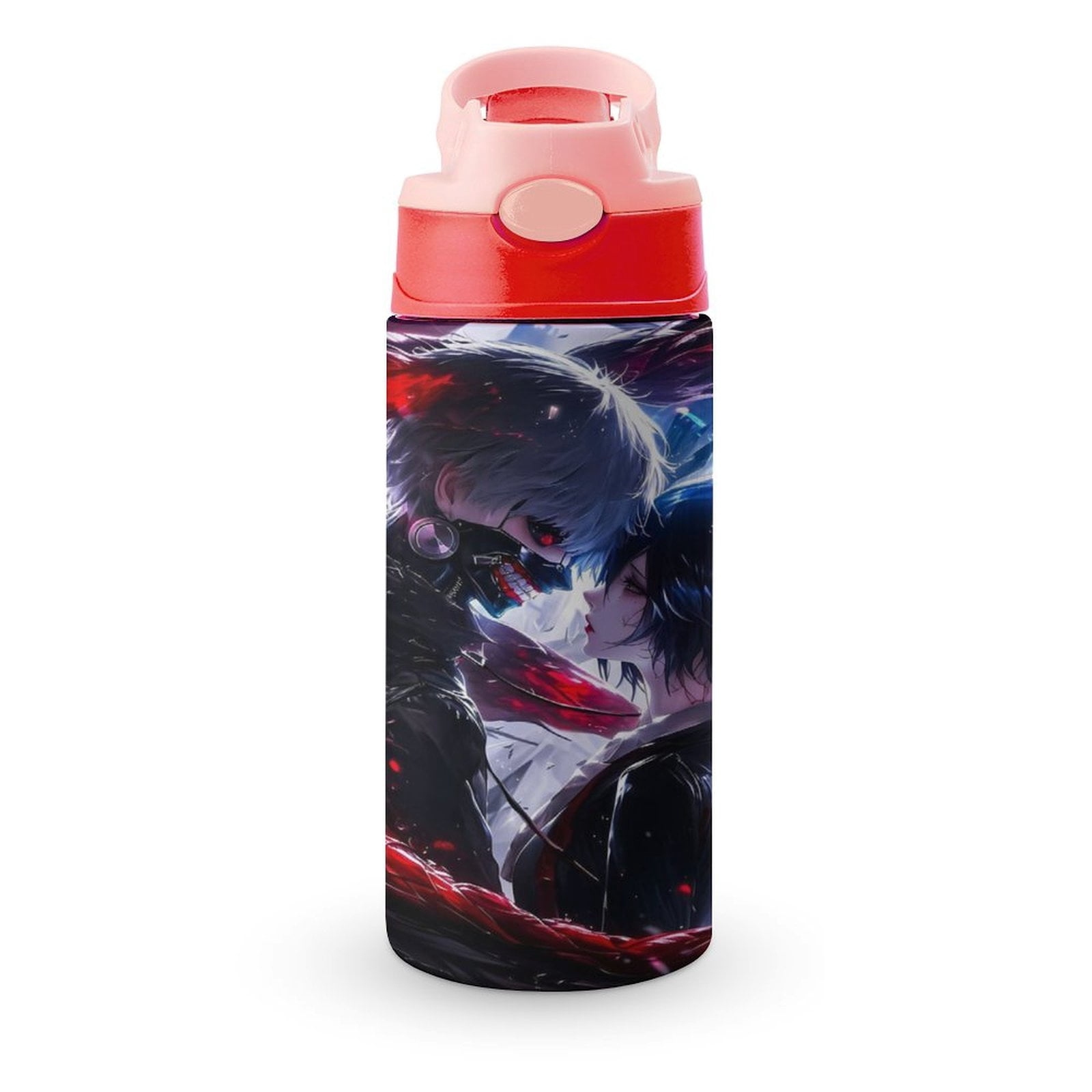 Kids Tokyo Ghoul Water Bottle with Straw Lid Vacuum Insulated Stainless ...