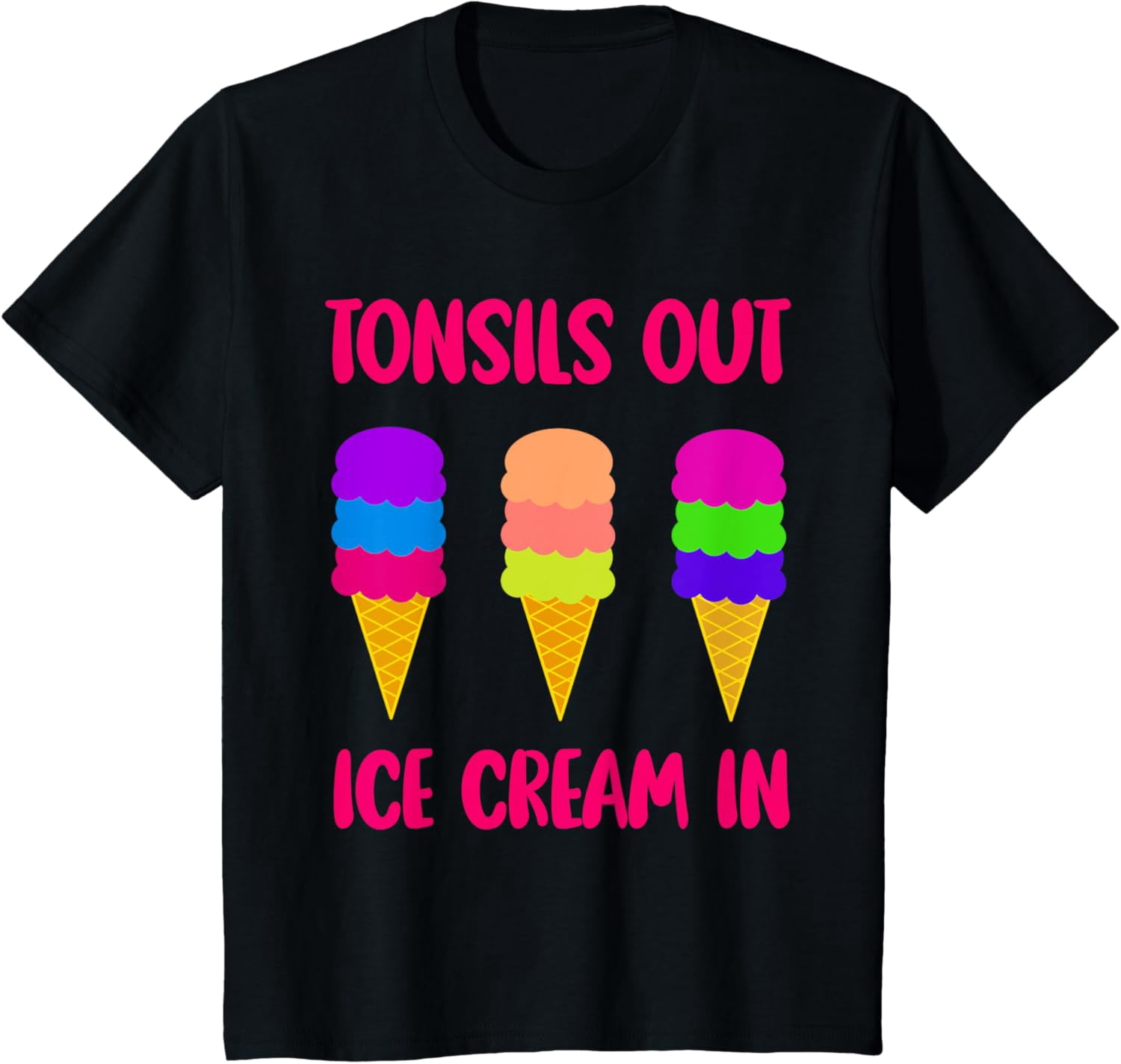 Kids Tonsils Out Gift For Children - Tonsillectomy Recovery T-Shirt100 ...