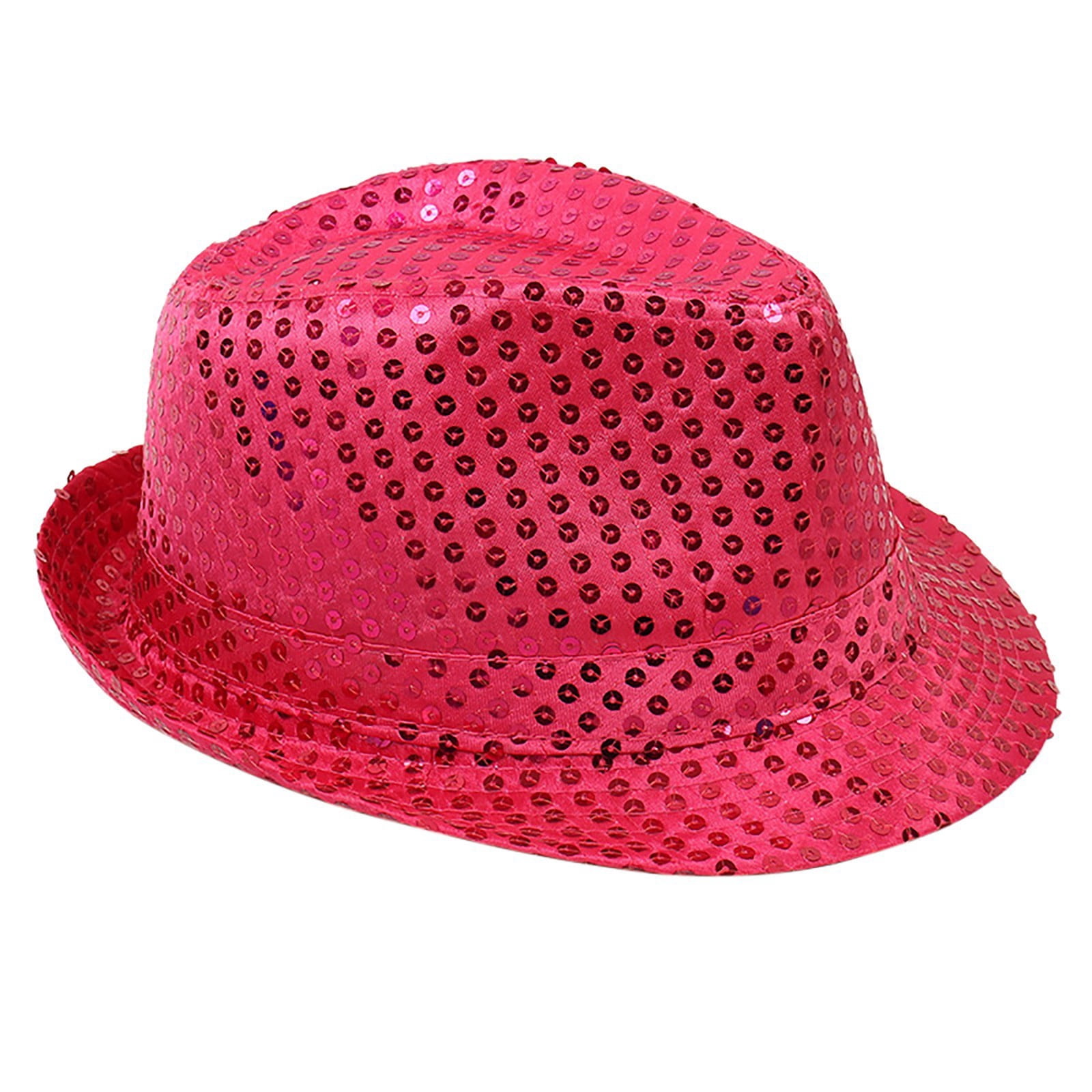 Kids Top Hat Sparkly Sequin Performance Hat for Children Stage Jazz ...