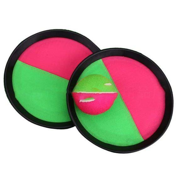 Kids Toss And Catch Ball Set Sticky Balls Beach Toys Baseball Training ...