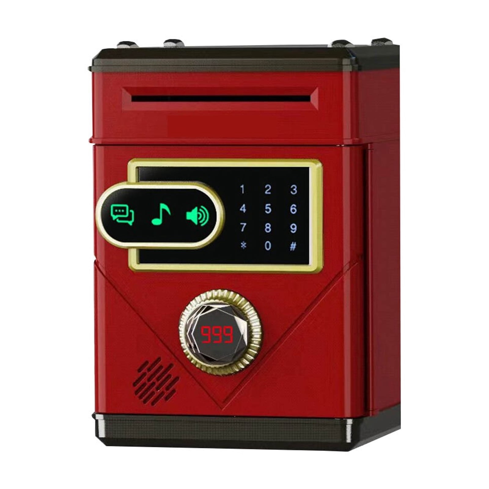 Kids Touch Screen Piggy Bank with Automatic Coin Counting and Safe Box ...