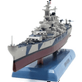 Kids Toy 1:1000 Scale US BB-61 Iowa Battleship Model for Naval History ...