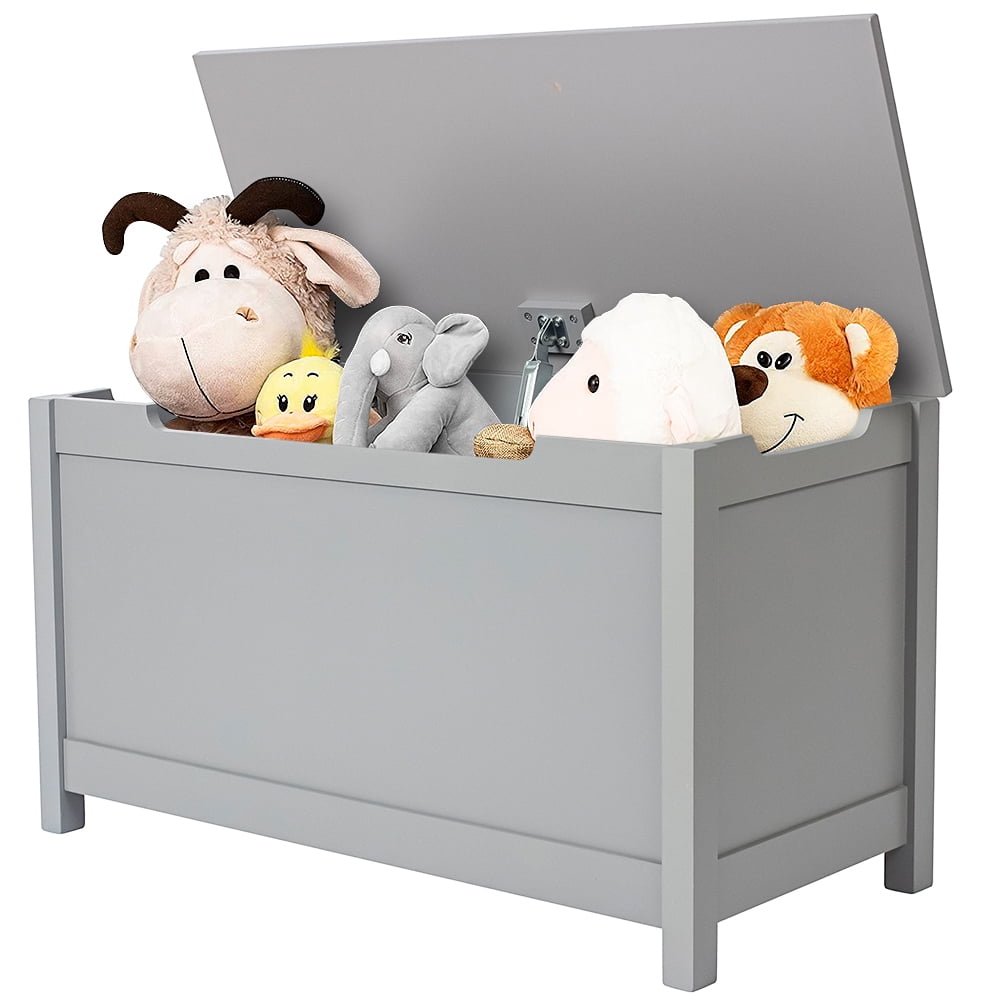 Kids Toy Box Storage Chest, Wood Kids Toy Storage Bench for Boys Girls ...