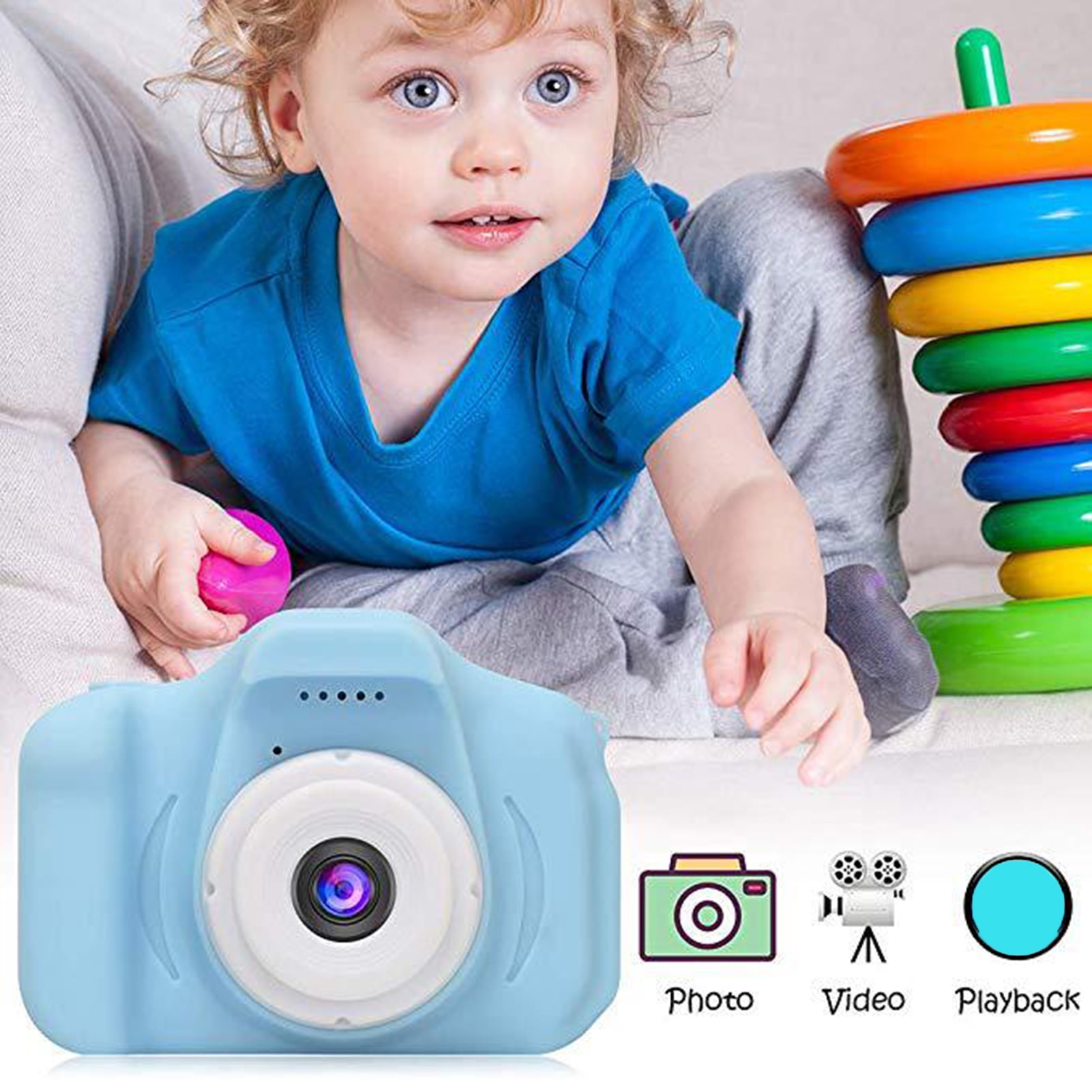 Kids Toy Camera with Large Screen Mini Size Intuitive Menu User ...