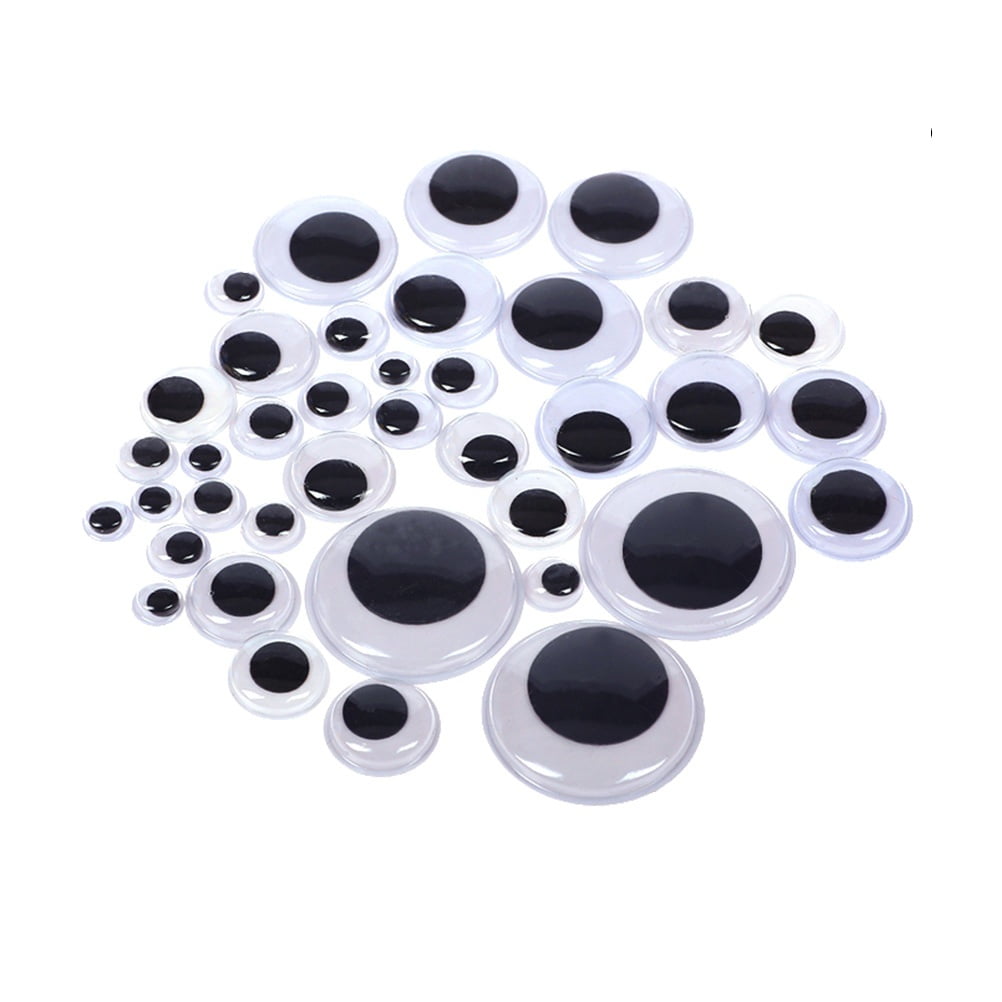 IMIKEYA Eyeballs for Crafts Sticker Plastic Black and White 100Pcs ...