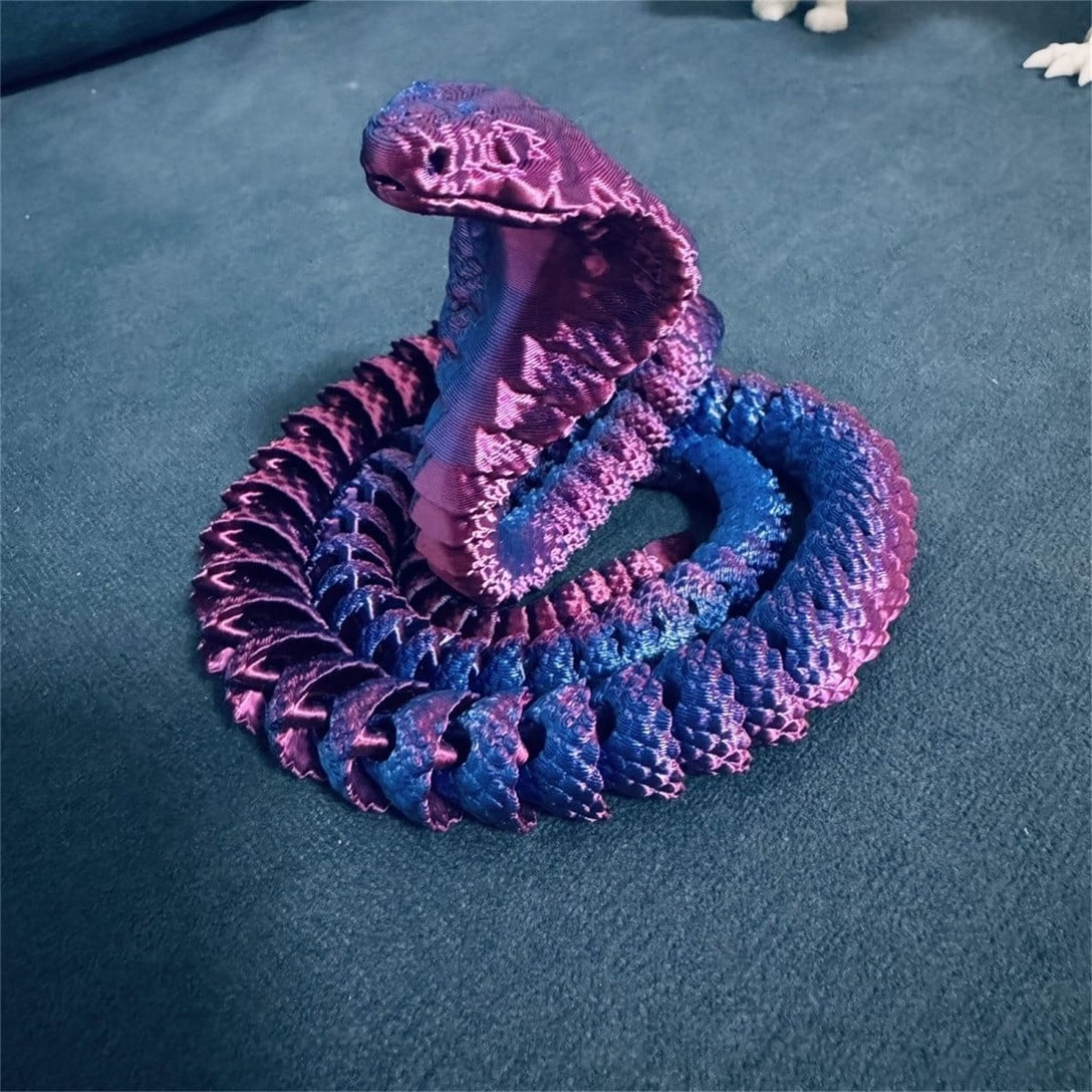 Kids Toy Clearance! 3D Printed Articulated Snake – Cobra Movable Snake ...