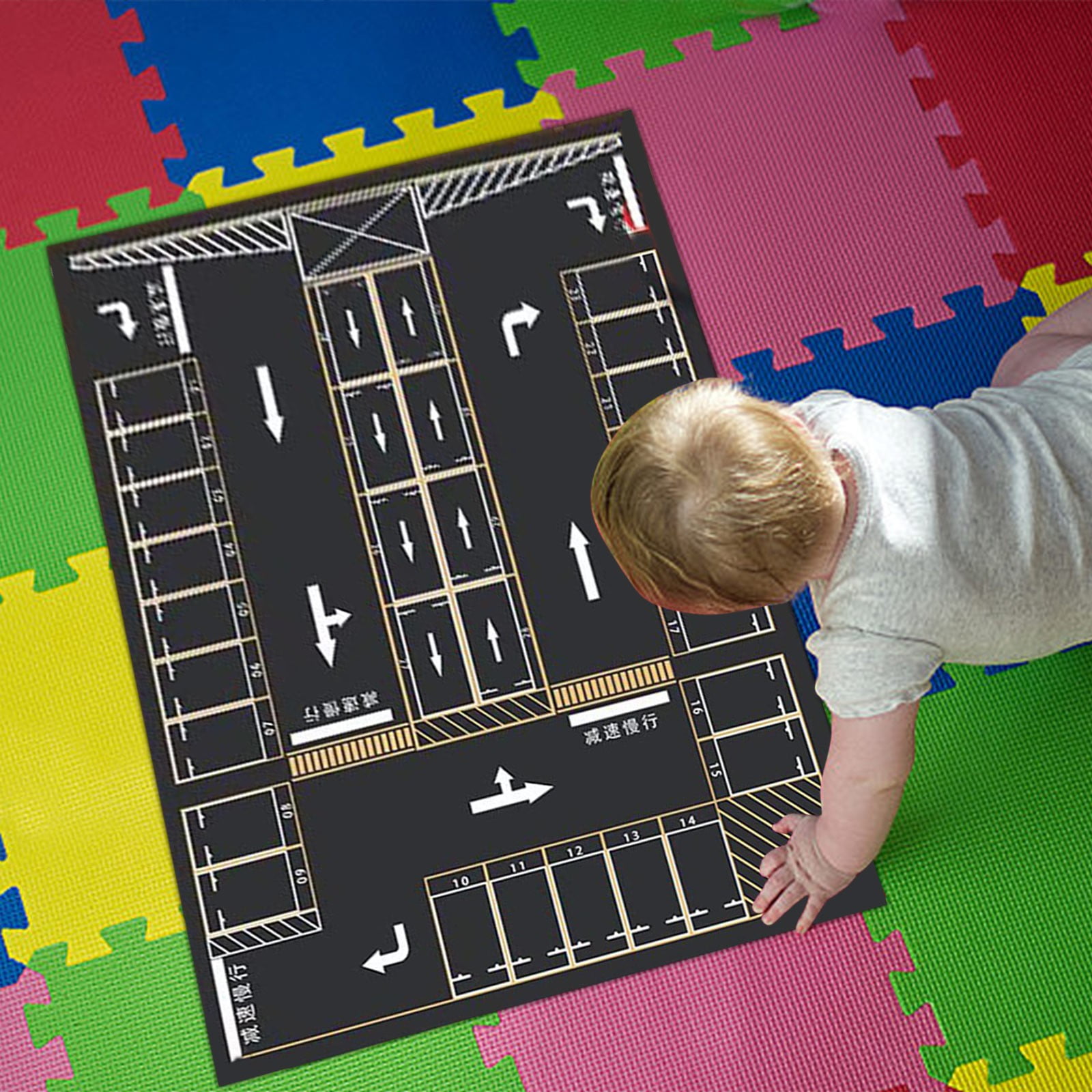 Kids Toy Dream Mat Racetrack Activity Playmat, Ideal Fun Carpet Racing ...