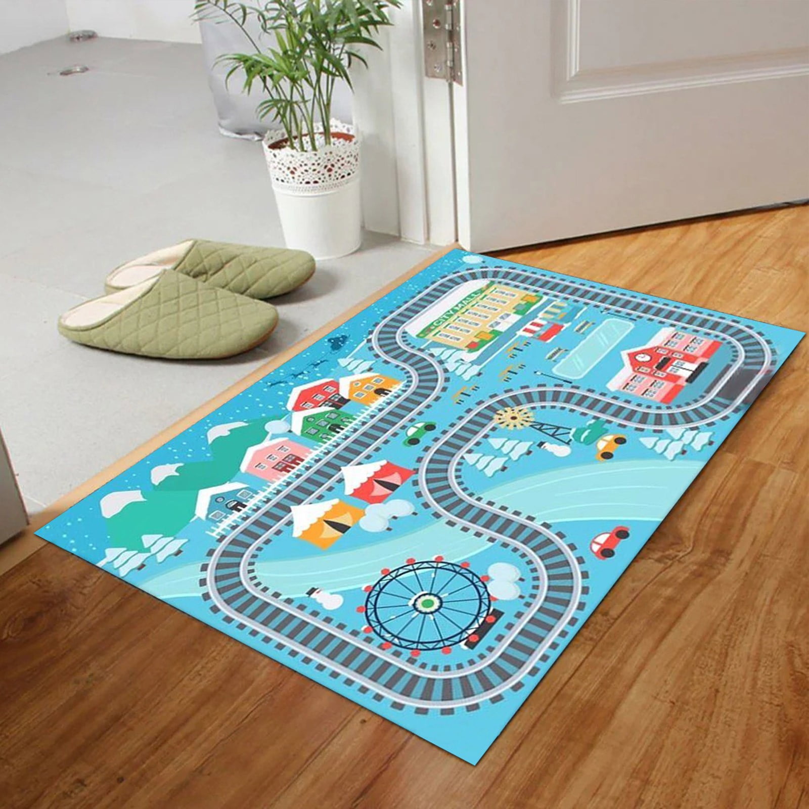 Kids Toy Dream Mat Racetrack Activity Playmat, Ideal Fun Carpet Racing ...