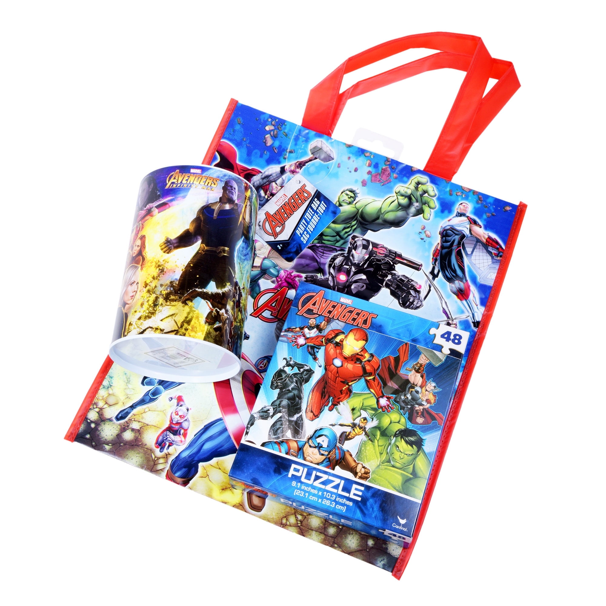 Marvel Avengers Thanos Piggy Coin Bank, Jigsaw Puzzle, & Goody Bag ...