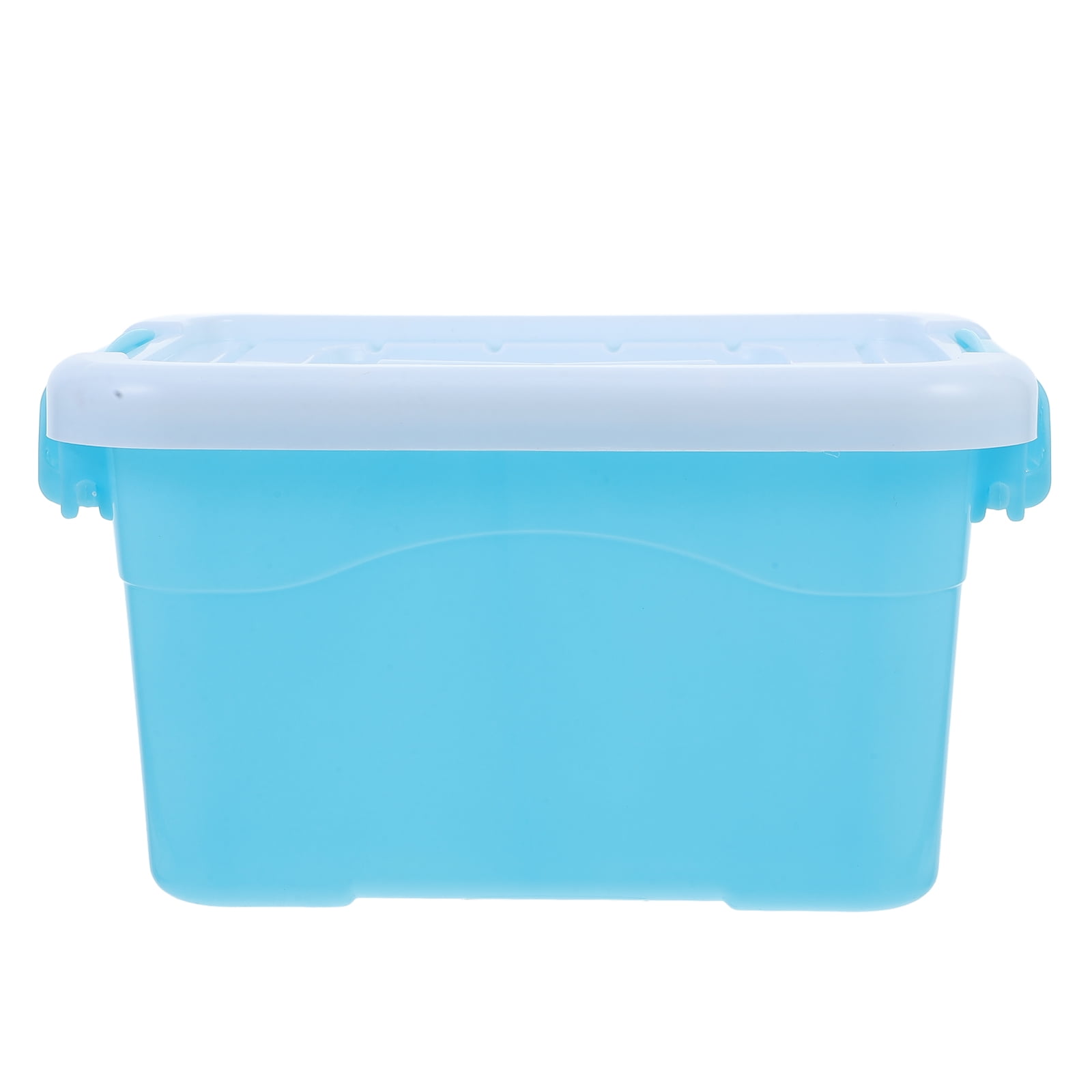 Minkissy Multifunctional Sky Blue Plastic Storage Bin with Handle for ...