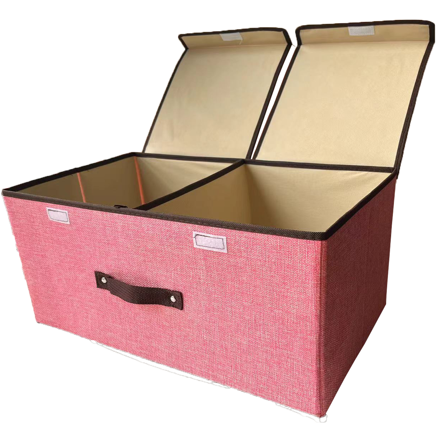 Mindspace Toy Storage Bin Double Compartment Collapsible Toy Chest for ...