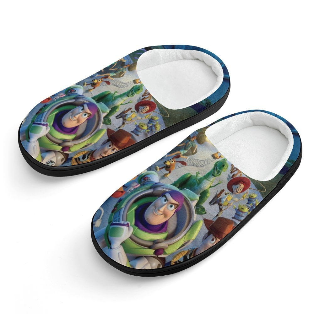 Kids Toy Story Slippers House Slippers Warm Soft Plush Slipper Anti ...