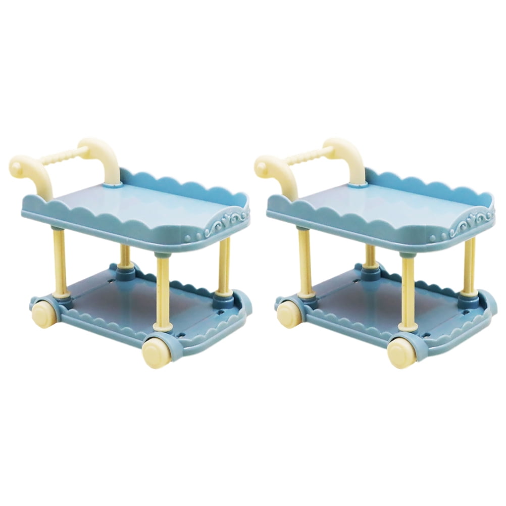 Kids Toy Tea Dessert Trolley Cart - Pretend Play Set - Walmart.com