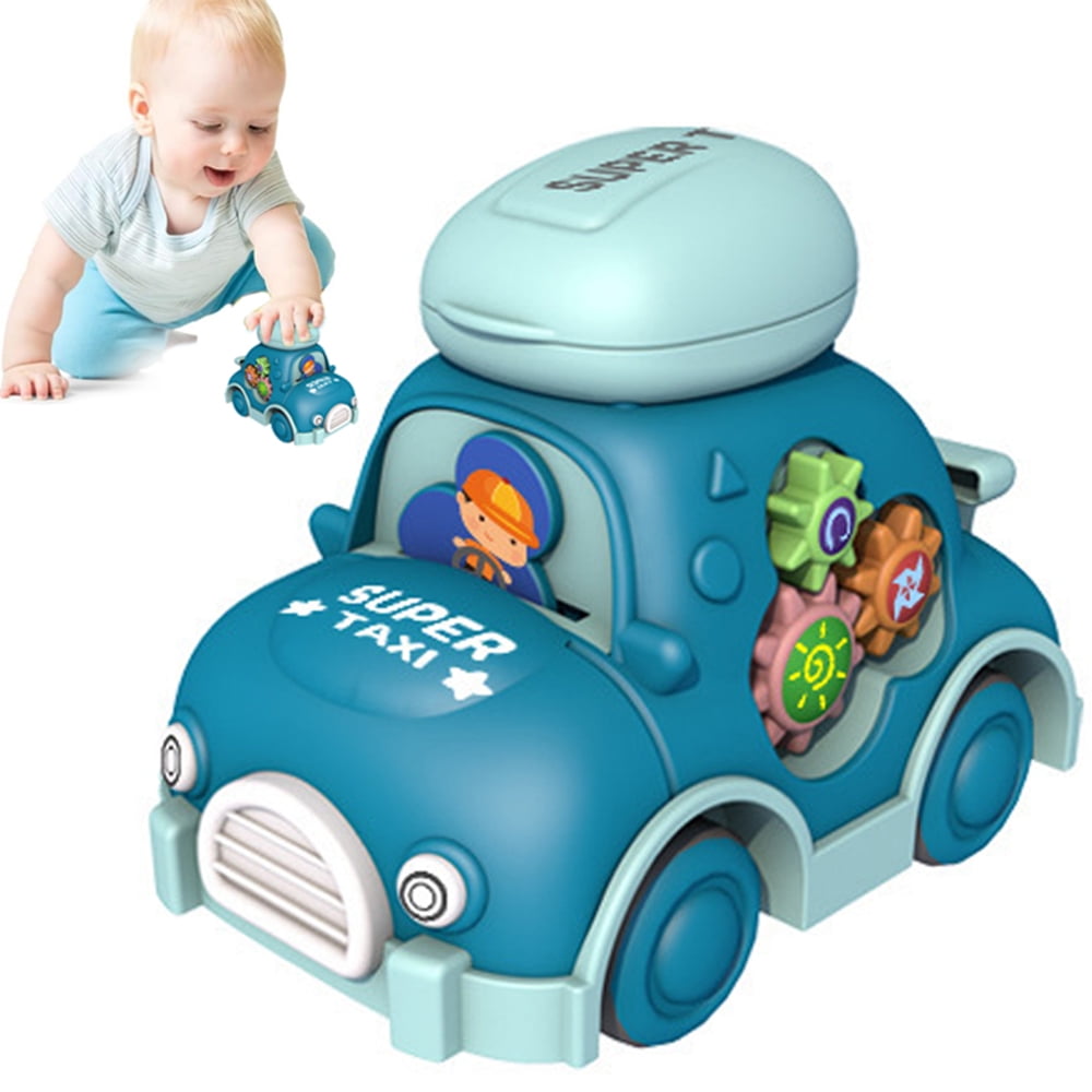 Kids Toy Vehicle，Cartoon Friction Push and Go Toy Cars， Push Along Toy ...