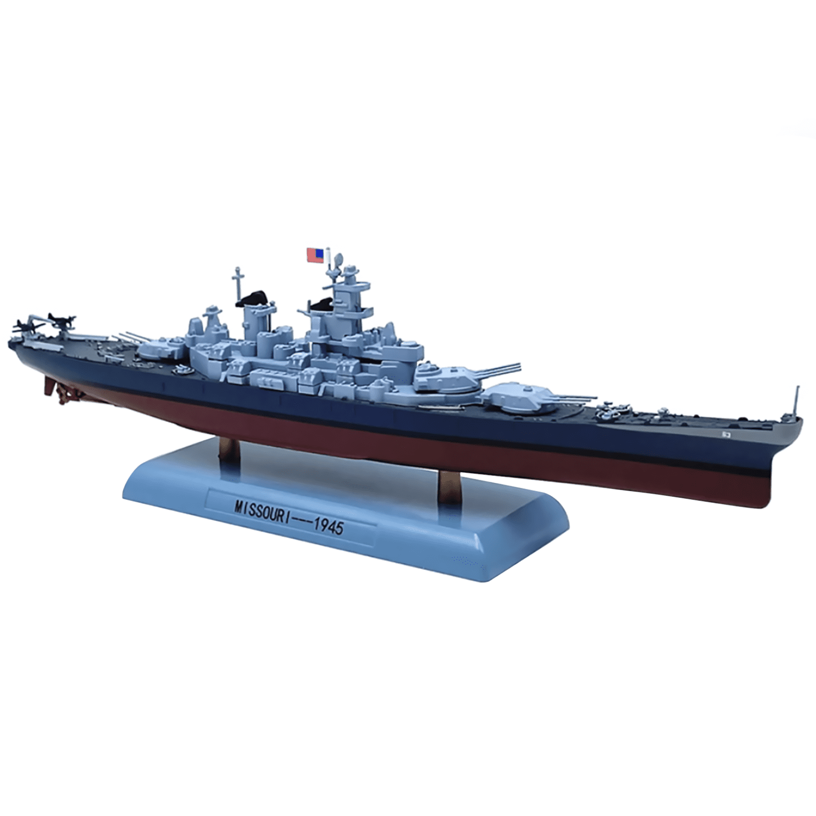 Kids Toy World War II USS Missouri BB63 Battleship Model 1:1000 Scale ...