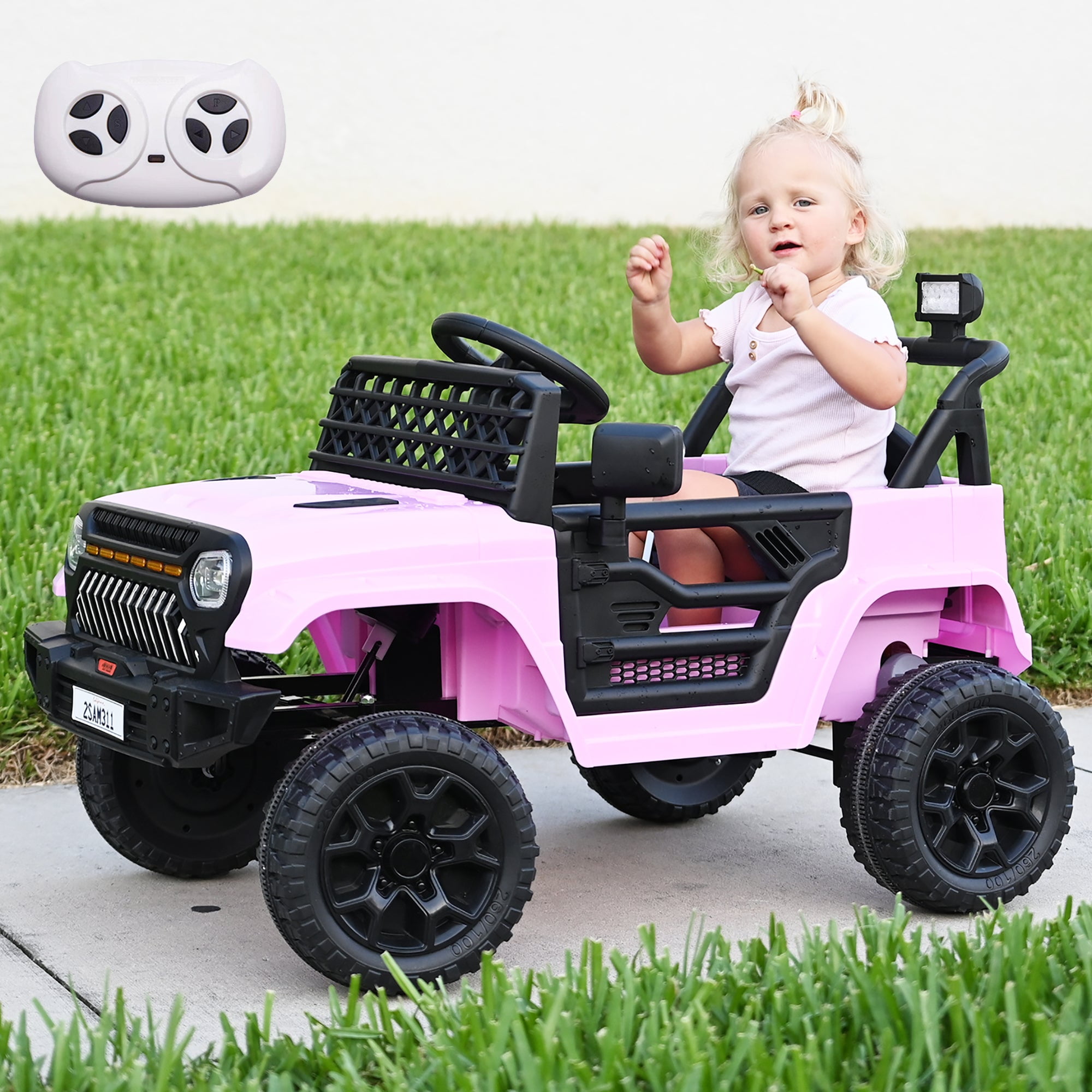 Kids Toys 12V Electric Ride on Truck Car w/ Parent Remote Control ...