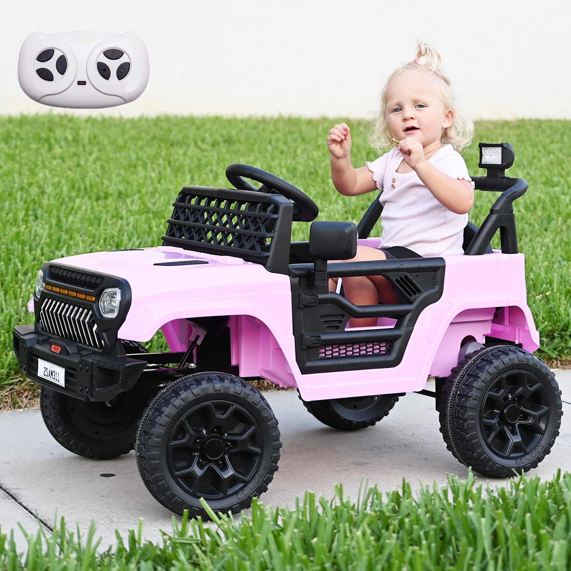 Kids Toys 12V Electric Ride on Truck Car w/ Parent Remote Control ...