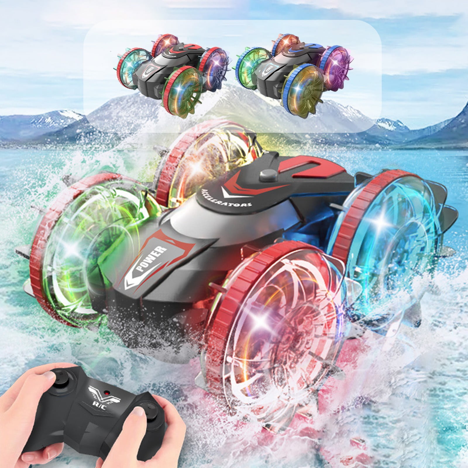 Kids Toys under $5 Fufafayo Amphibious Remote Control Car Gifts for Kids Boys Girls Birthday ...