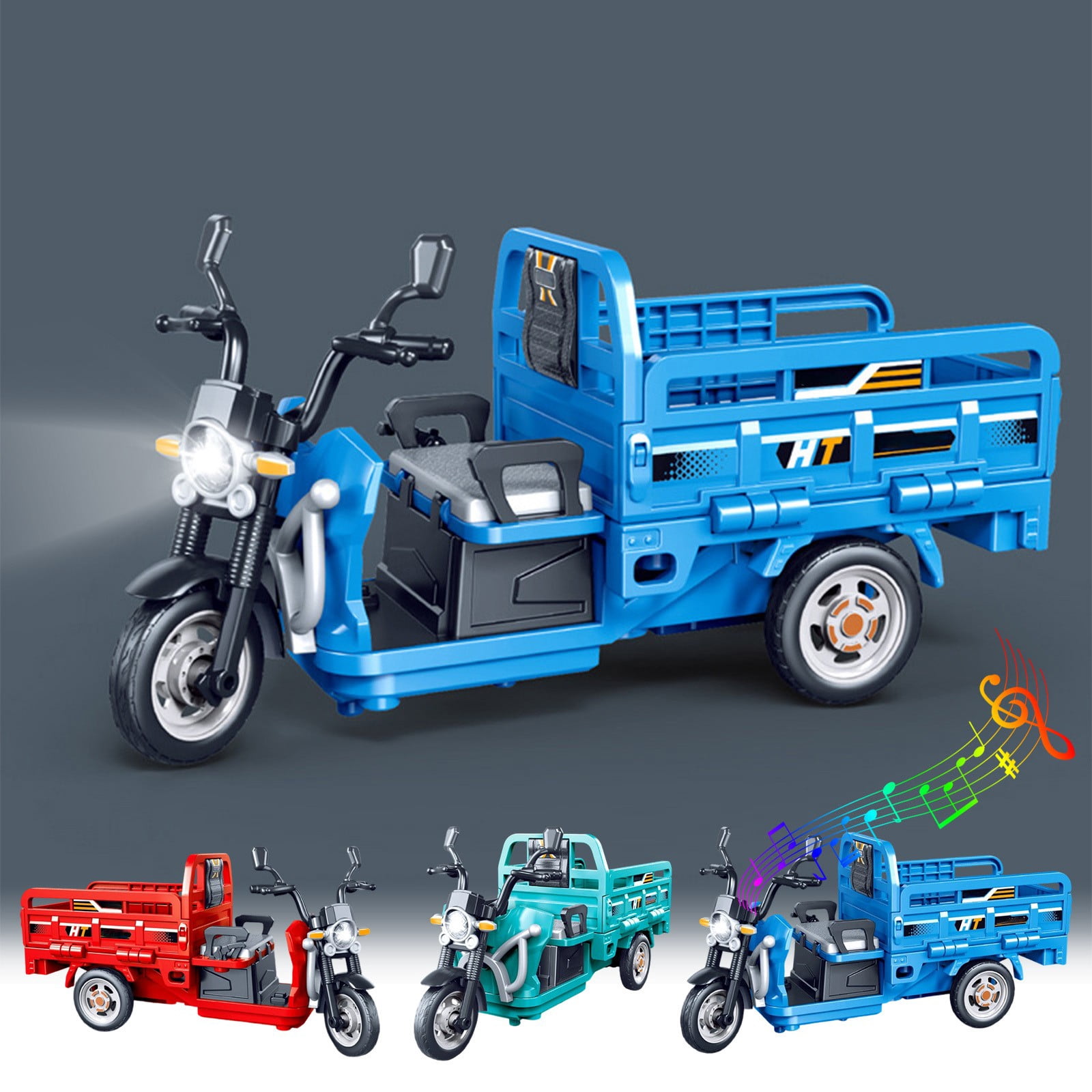 Kids Toys under $5 Fufafayo Dump Truck Toy with Sound Light, Multi ...