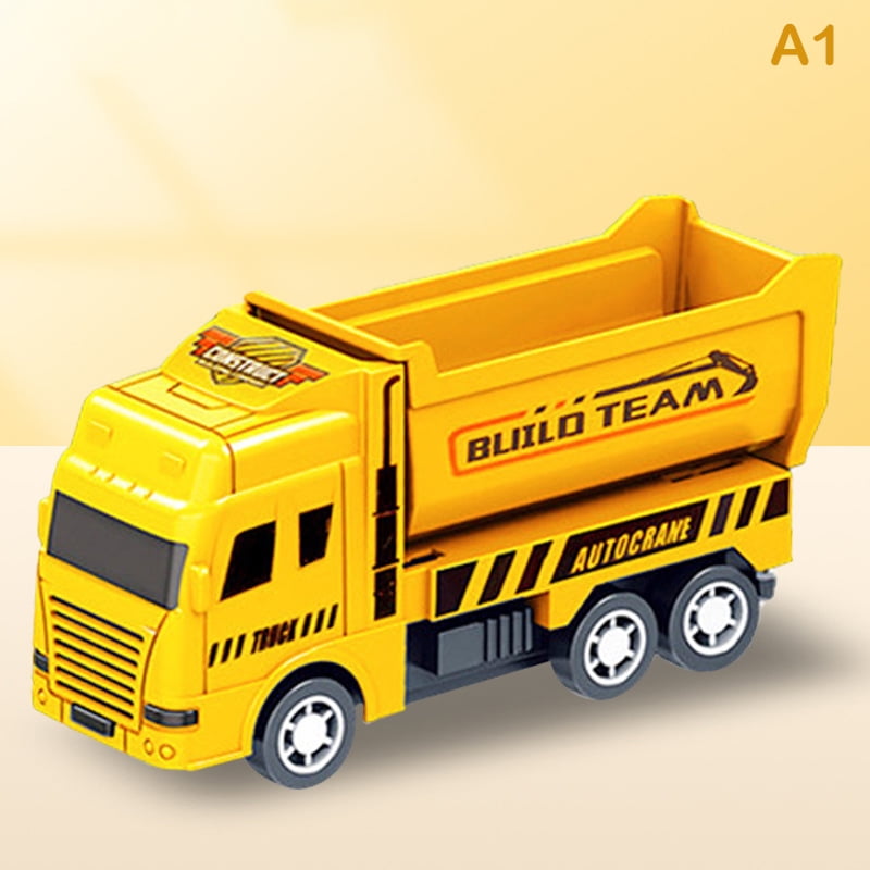 Kids Toys Car Inertia Sanitation Truck Models Pull Back Military ...