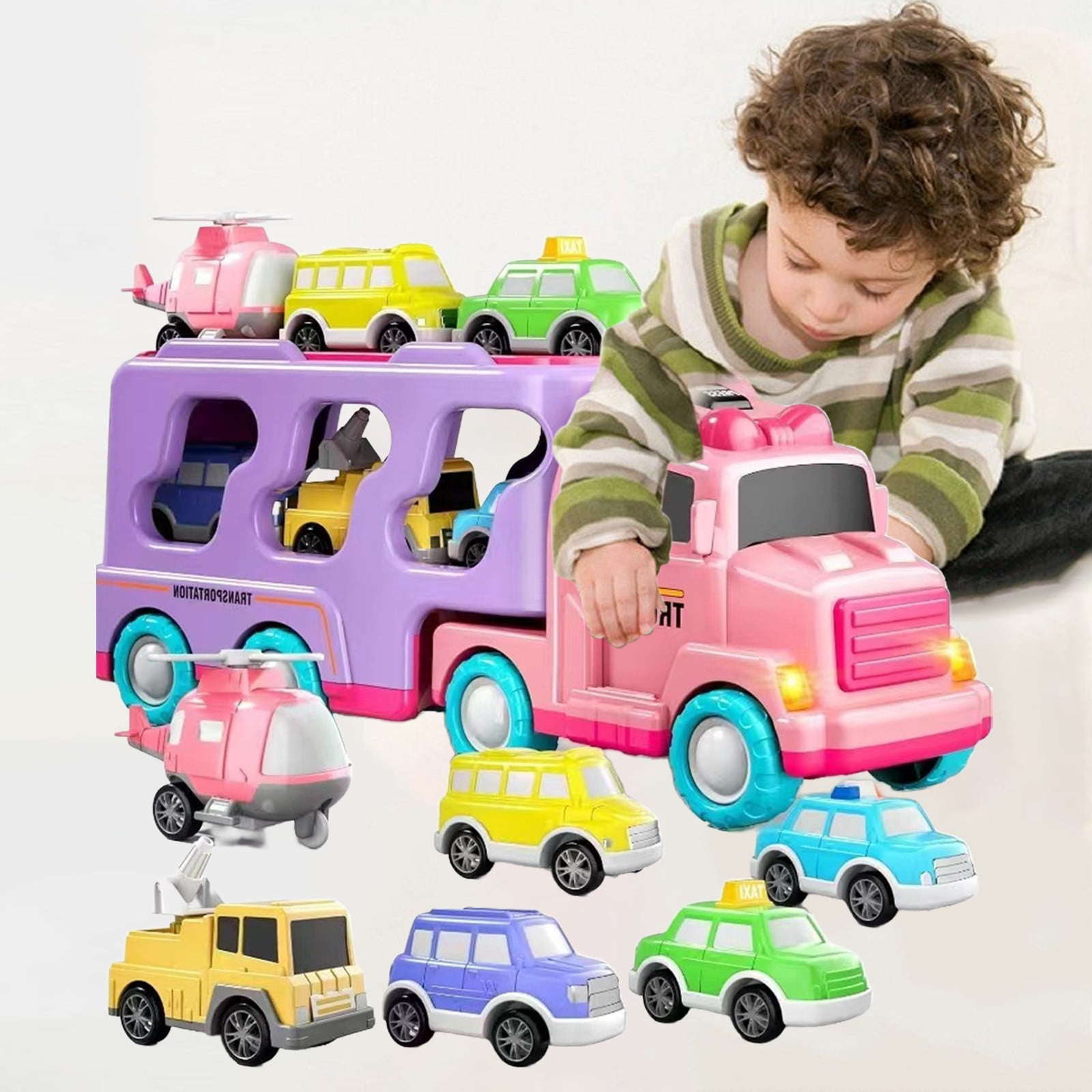 Kids Toys Clearance Sale Holiday Deals!zdtodz Model Car Set Engineering ...